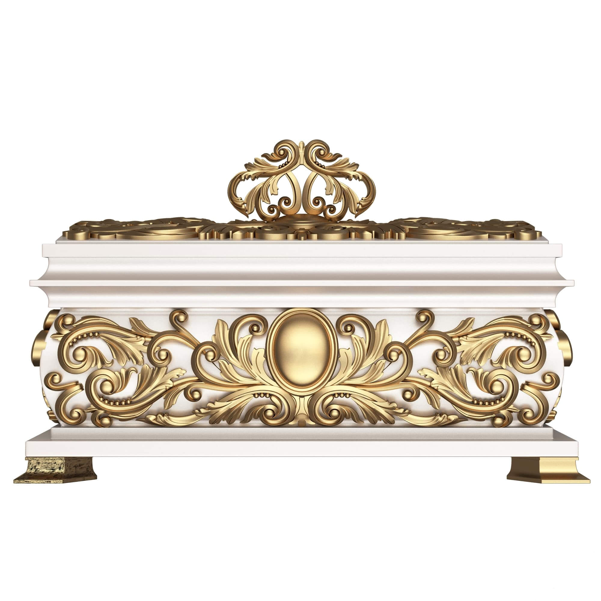Casket Collection White - 3D Model by KhaganFX