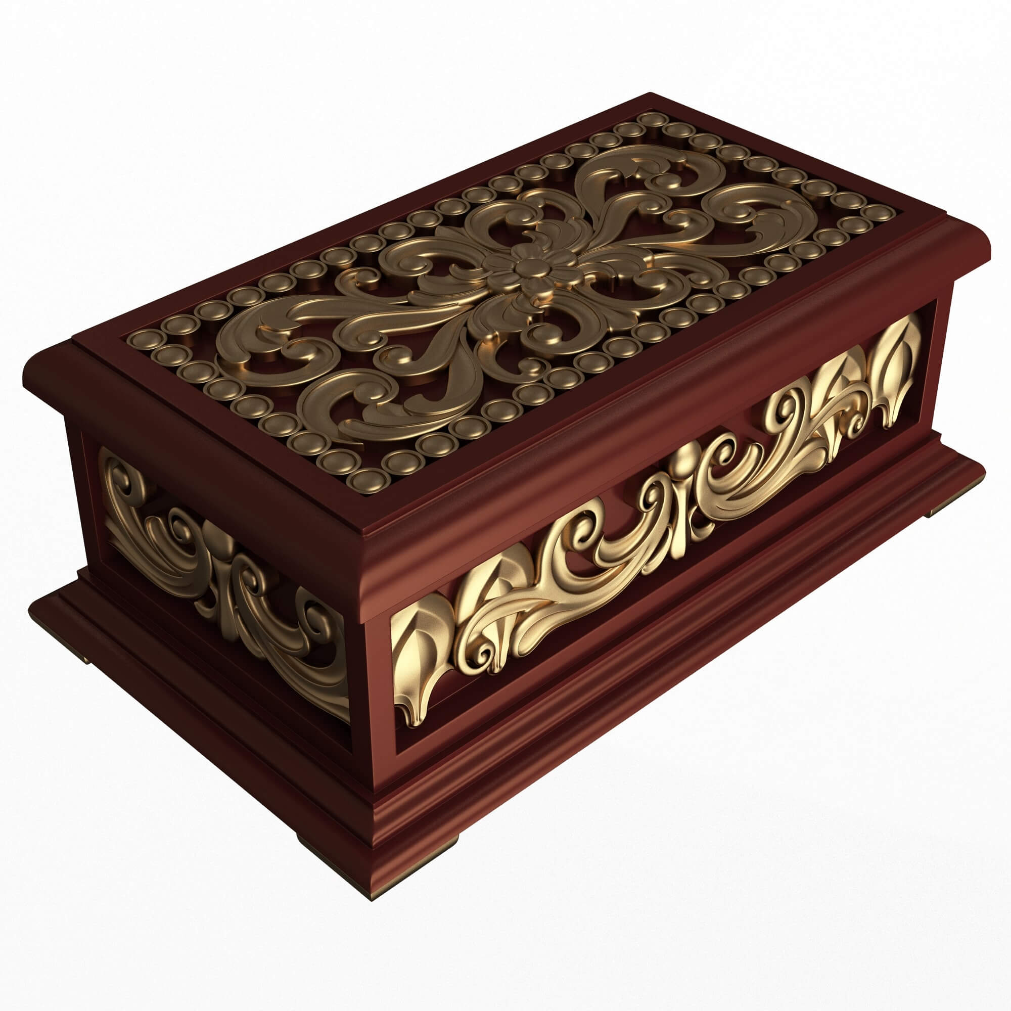 Casket Collection Red - 3D Model by KhaganFX