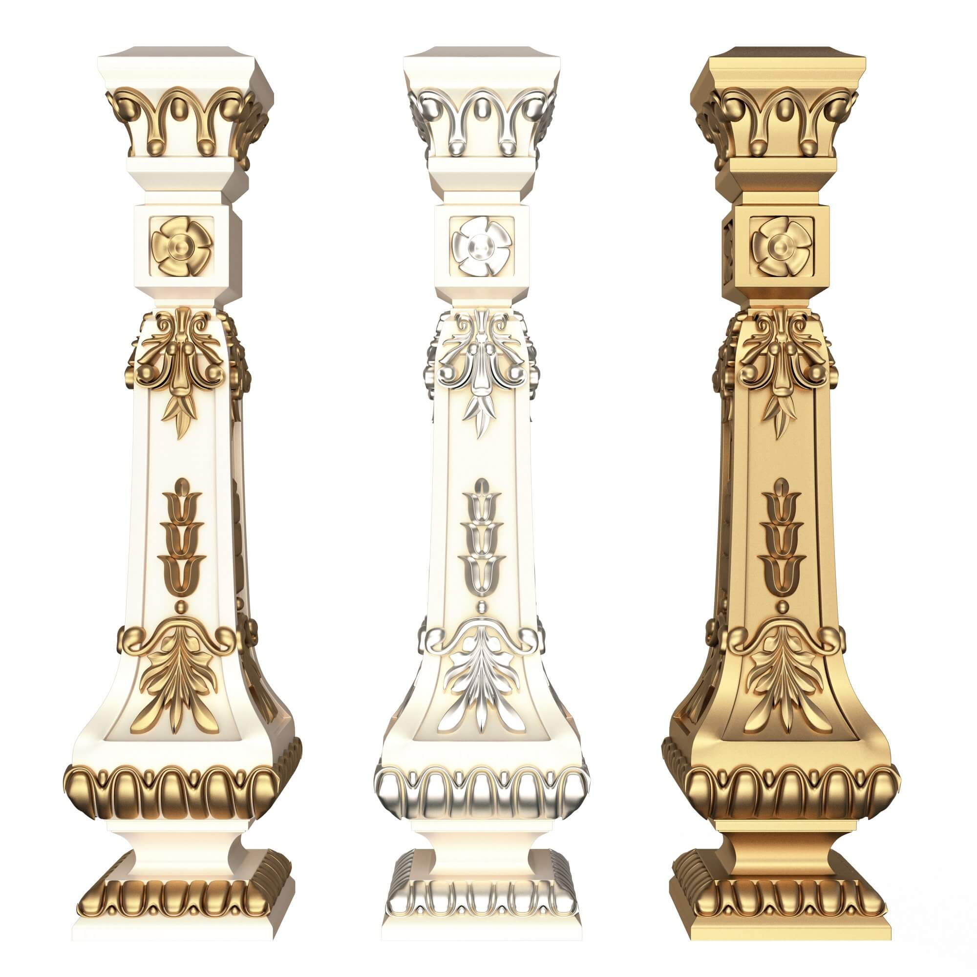 Classic Baluster 07 - 3D Model by KhaganFX