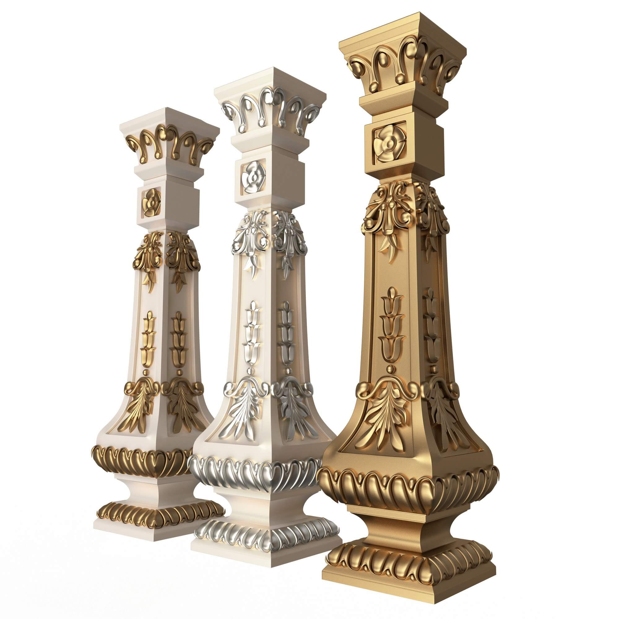 Classic Baluster 07 - 3D Model by KhaganFX