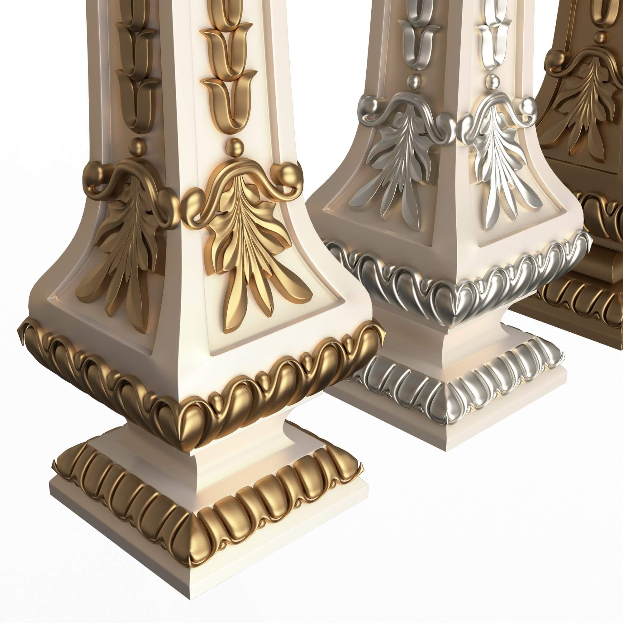 Classic Baluster 07 - 3D Model by KhaganFX