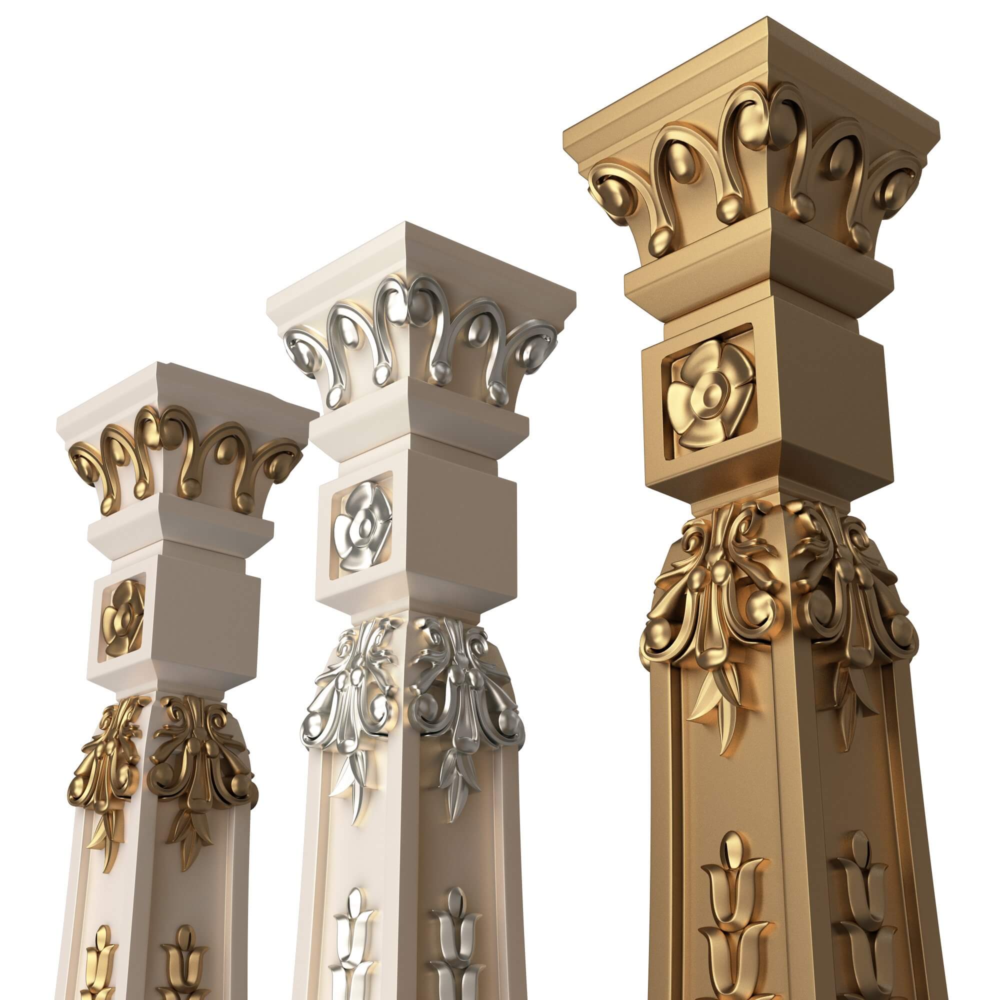 Classic Baluster 07 - 3D Model by KhaganFX