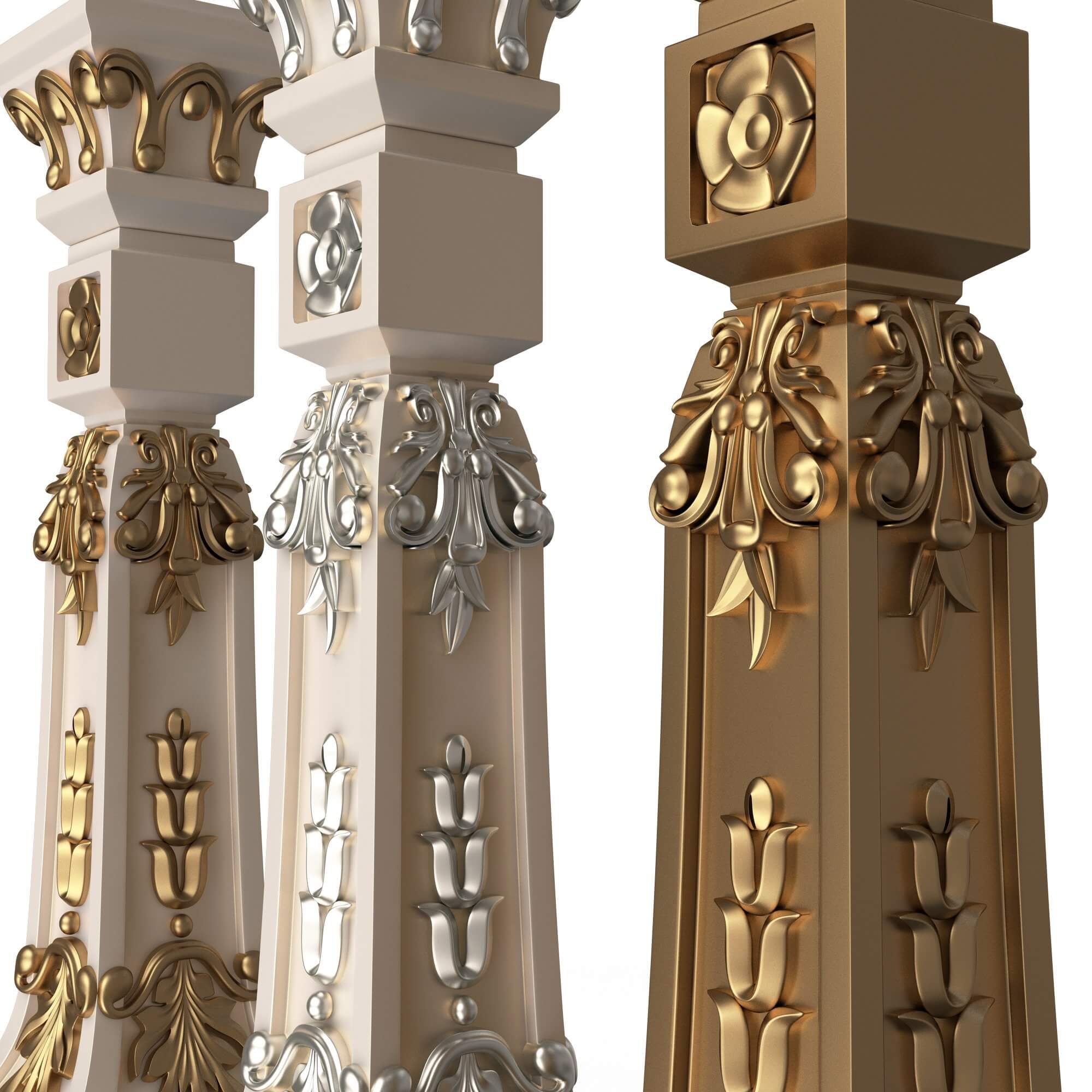 Classic Baluster 07 - 3D Model by KhaganFX