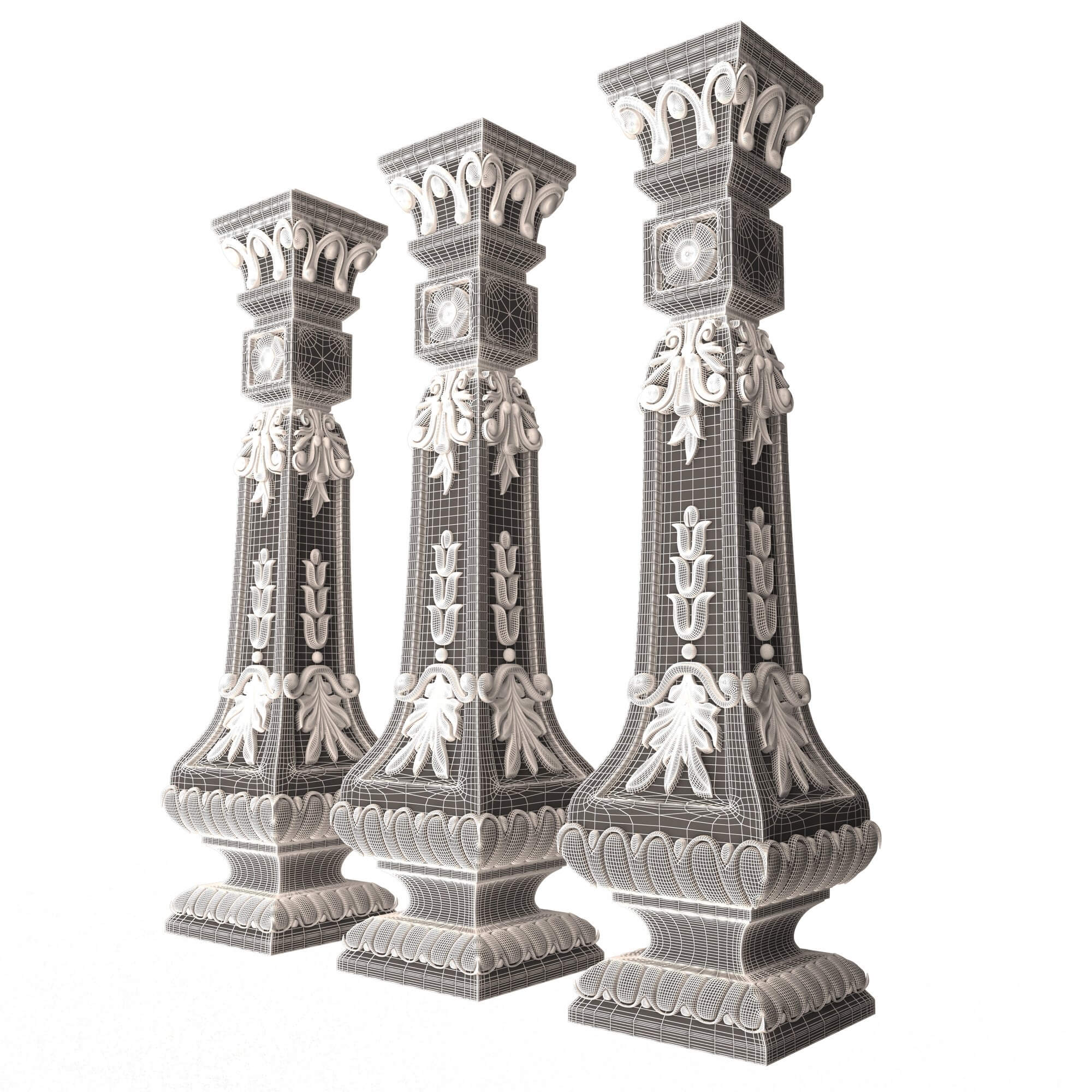 Classic Baluster 07 - 3D Model by KhaganFX
