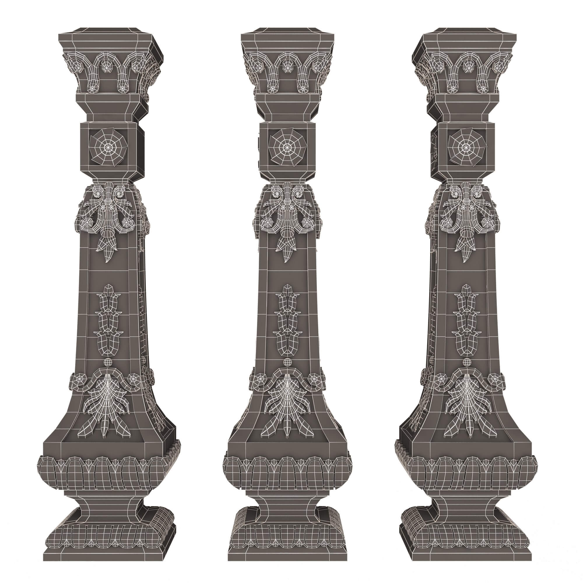 Classic Baluster 07 - 3D Model by KhaganFX