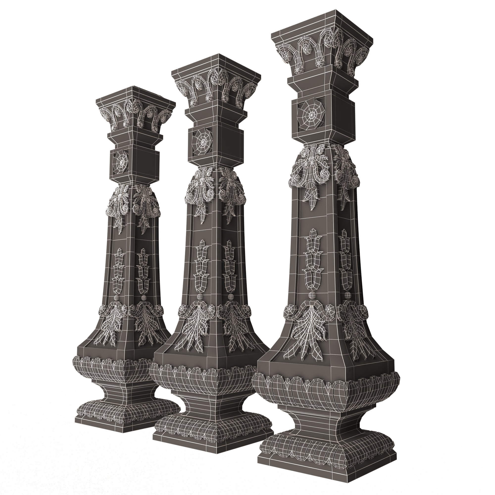 Classic Baluster 07 - 3D Model by KhaganFX