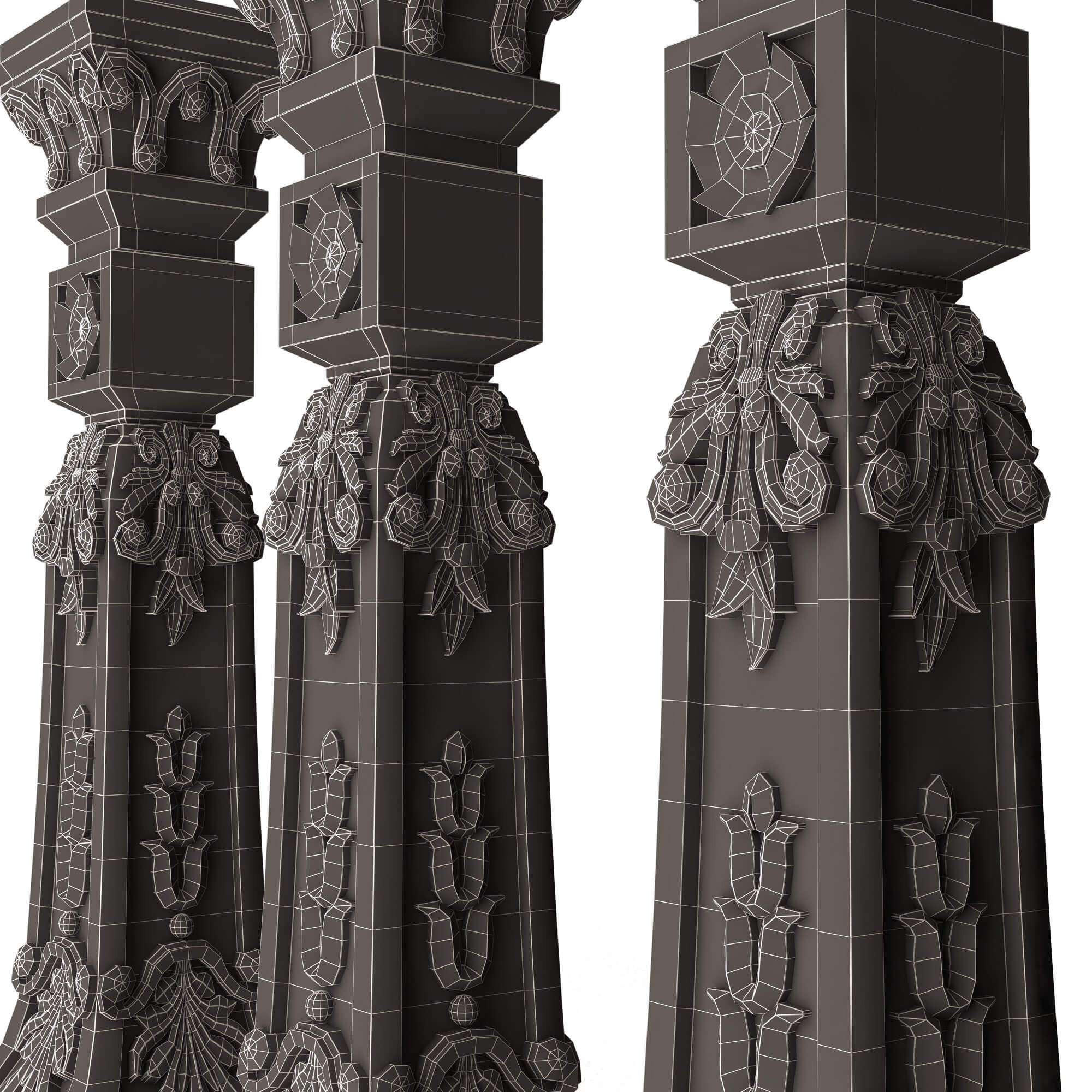 Classic Baluster 07 - 3D Model by KhaganFX