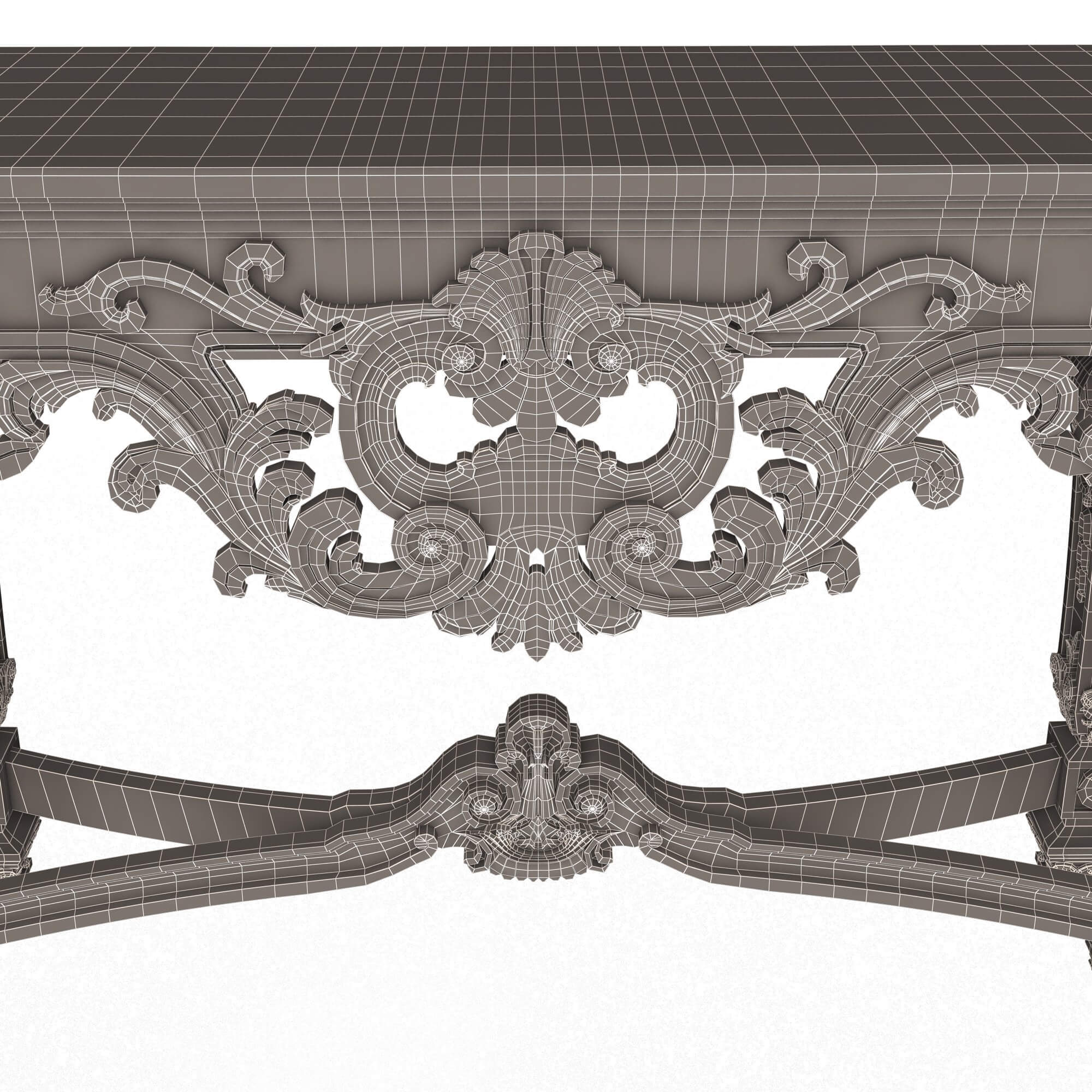 Classic Console Table 01 - 3D Model by KhaganFX