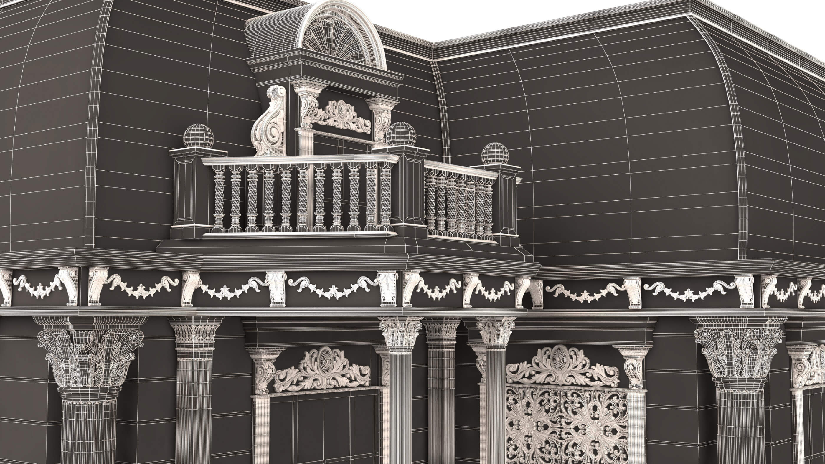 Classic Mansion Villa 01 - 3D Model by KhaganFX