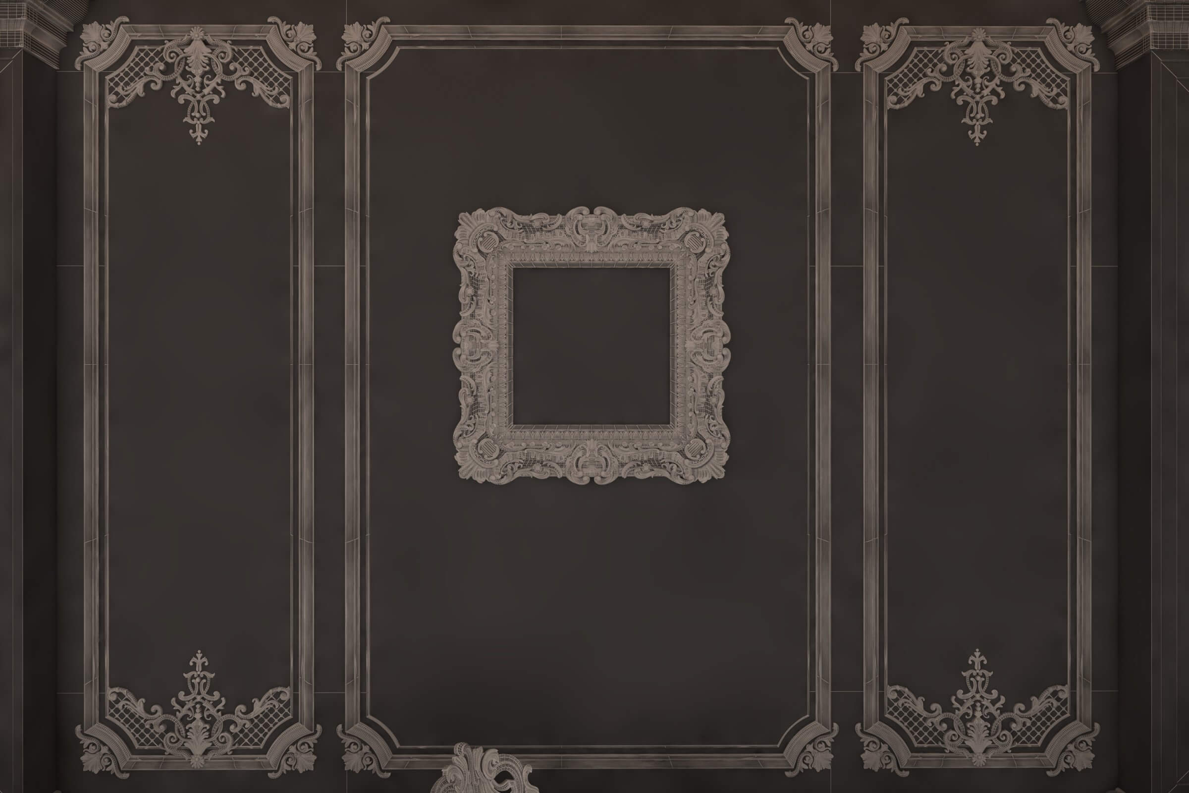 Classic Restaurant Interior Design White - 3D Model by KhaganFX