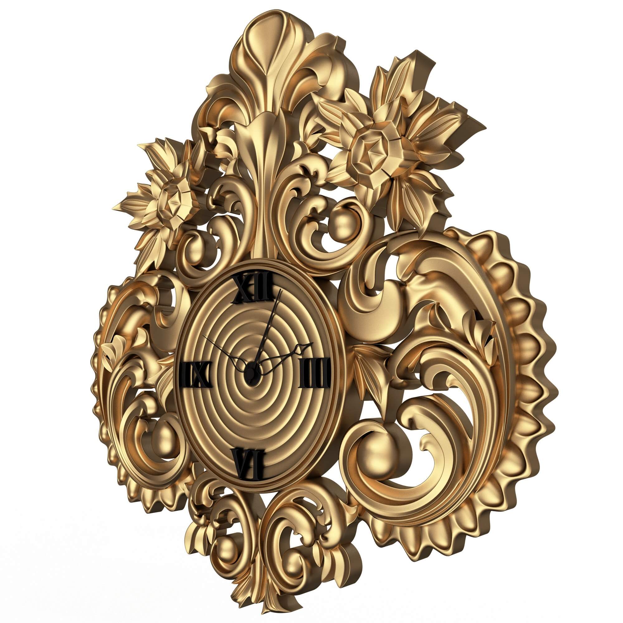 Classic Wall Clock - 3D Model by KhaganFX