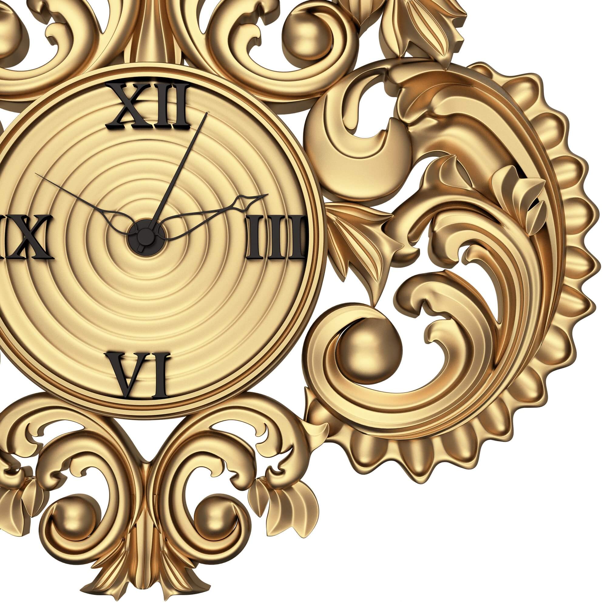 Classic Wall Clock - 3D Model by KhaganFX