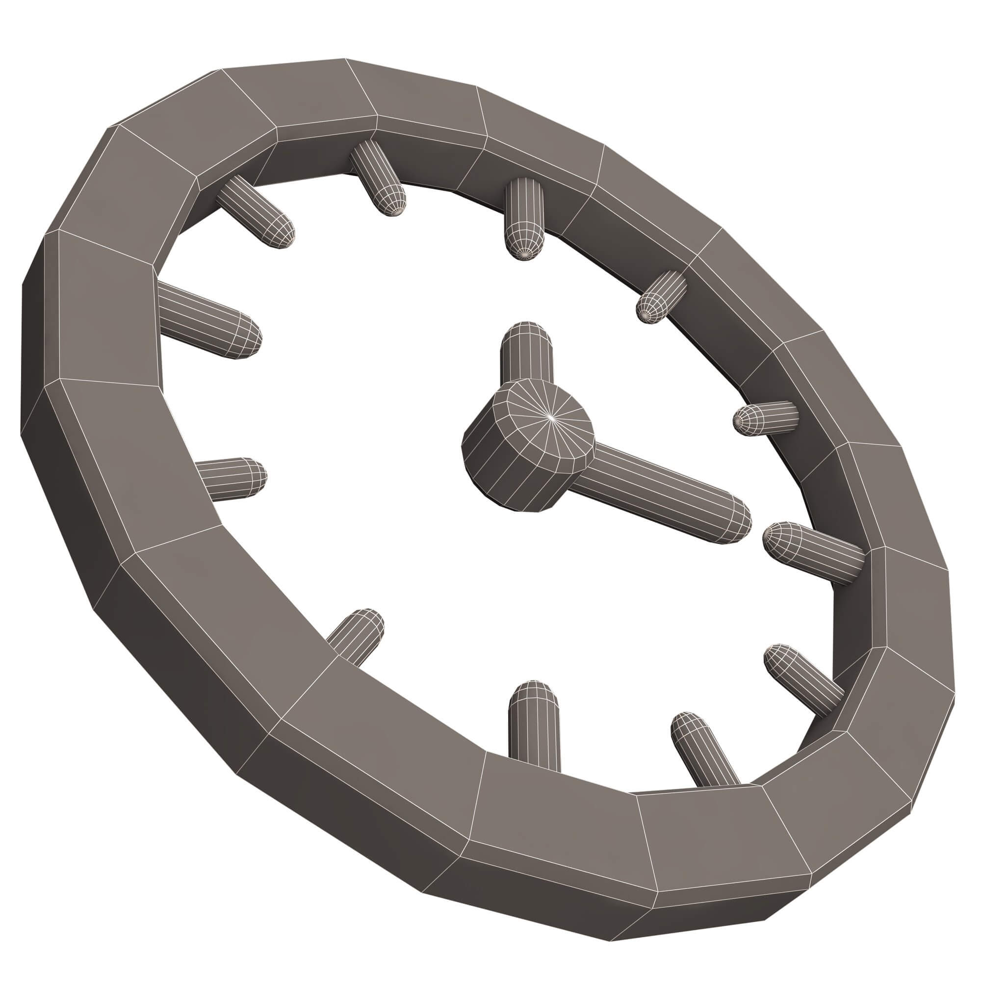 Clock Icon 02 - 3D Model by KhaganFX