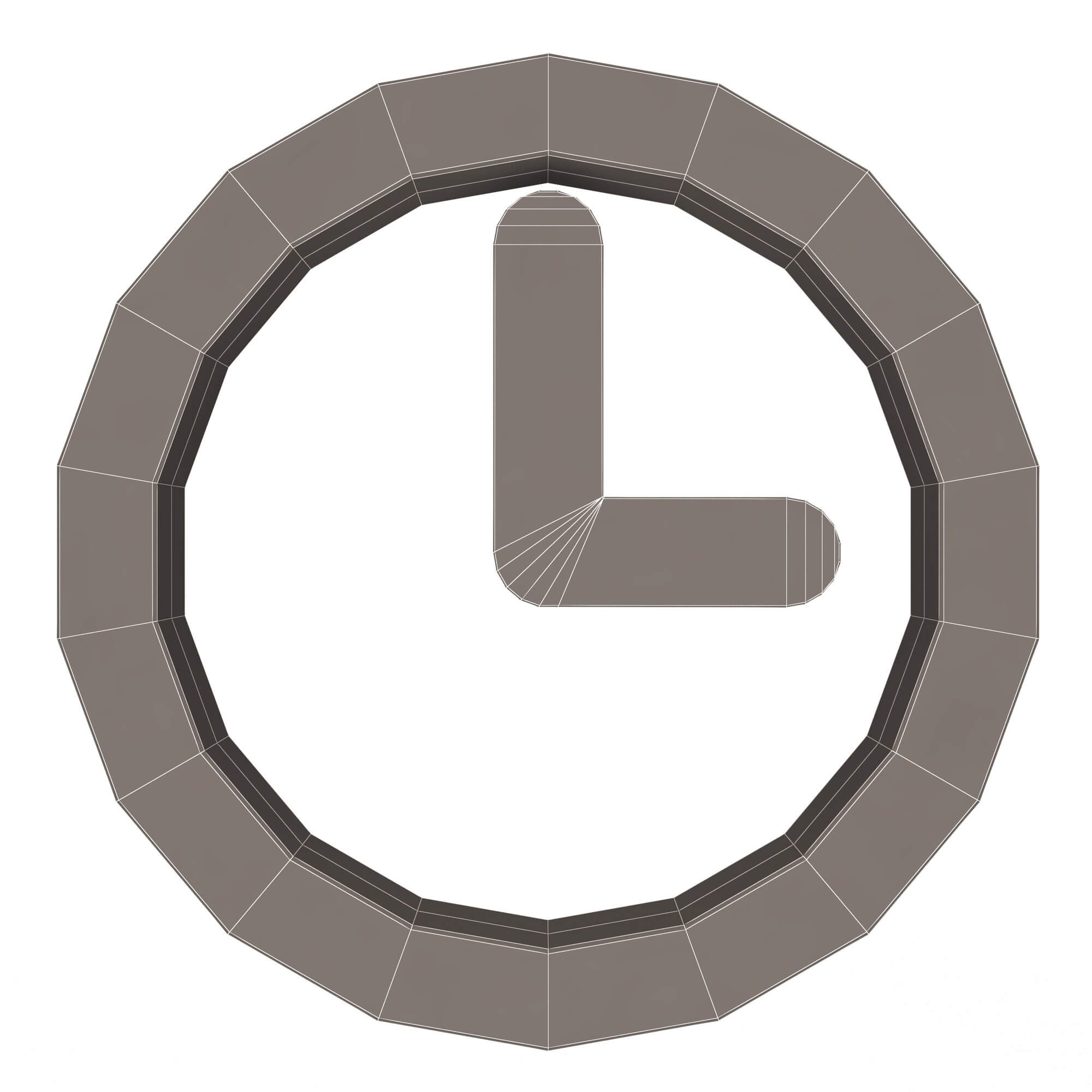 Clock Symbol - 3D Model by KhaganFX