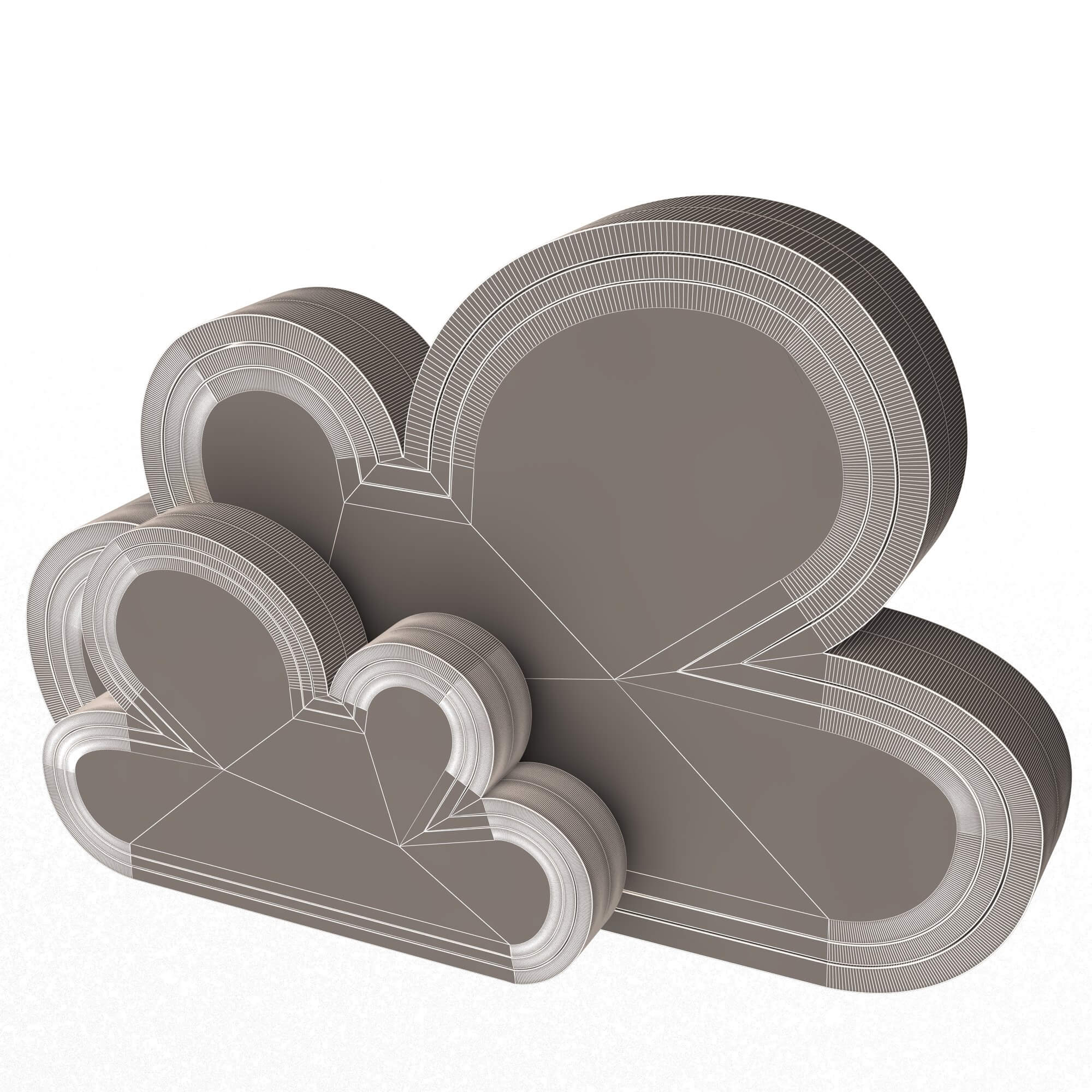 Cloud Icon - Free 3D Model by KhaganFX