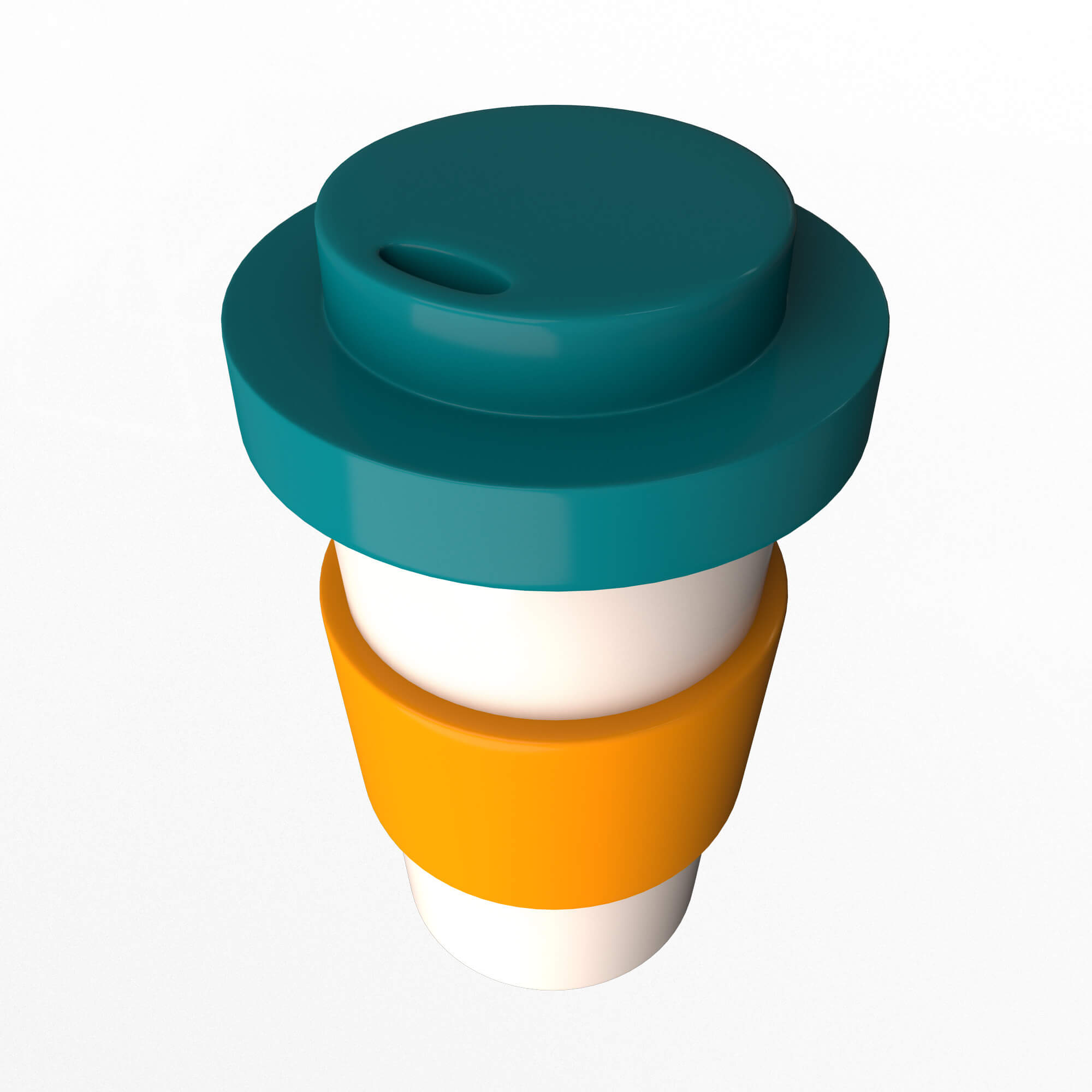 Cartoon Coffee Cup - 3D Model by KhaganFX