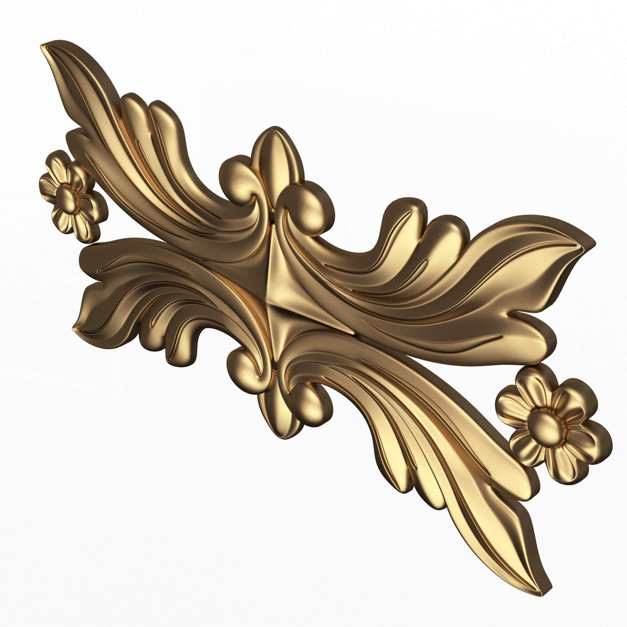 Collection of Carved Plaster Molding Decorations 02 - 3D Model by KhaganFX