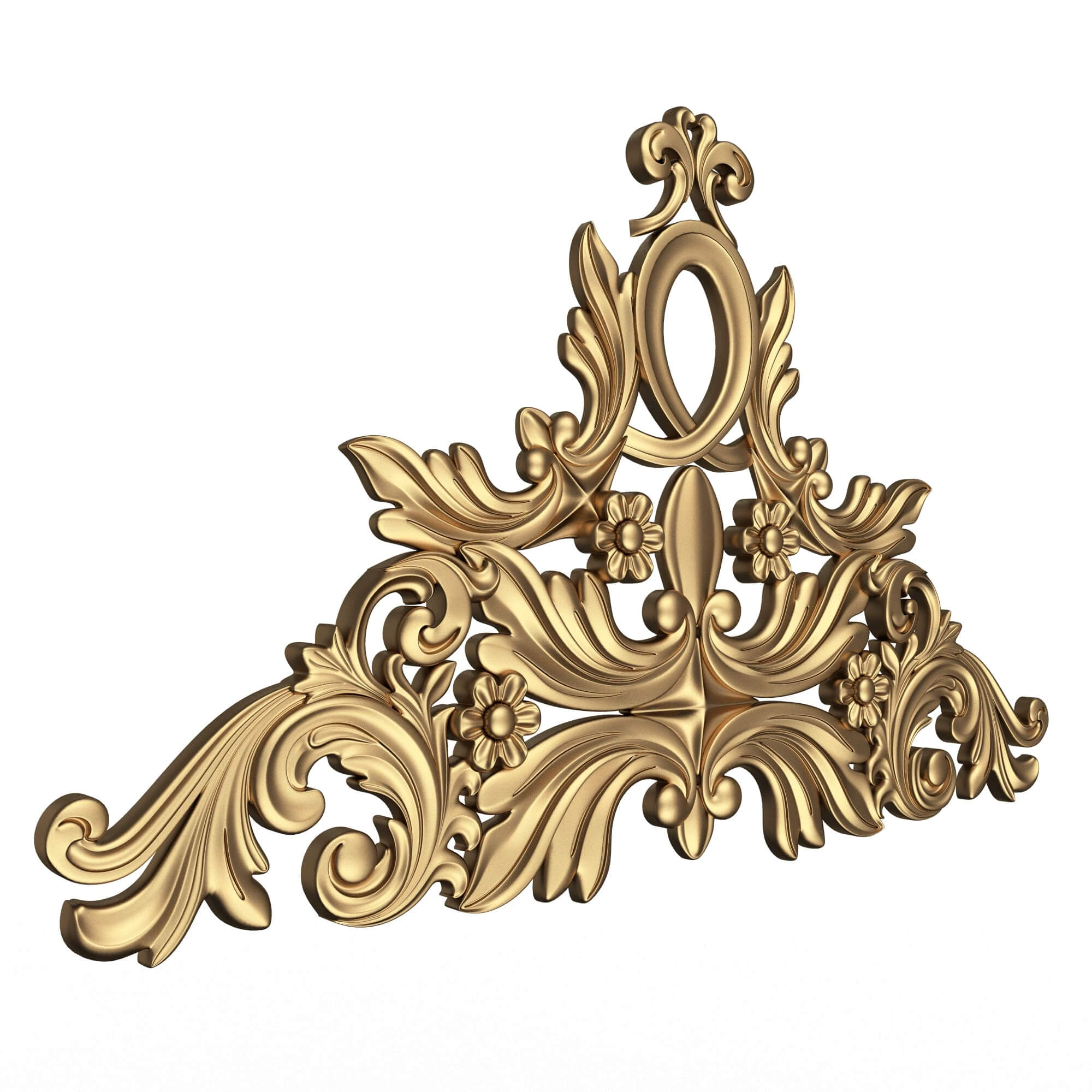 Collection of Carved Plaster Molding Decorations 02 - 3D Model by KhaganFX