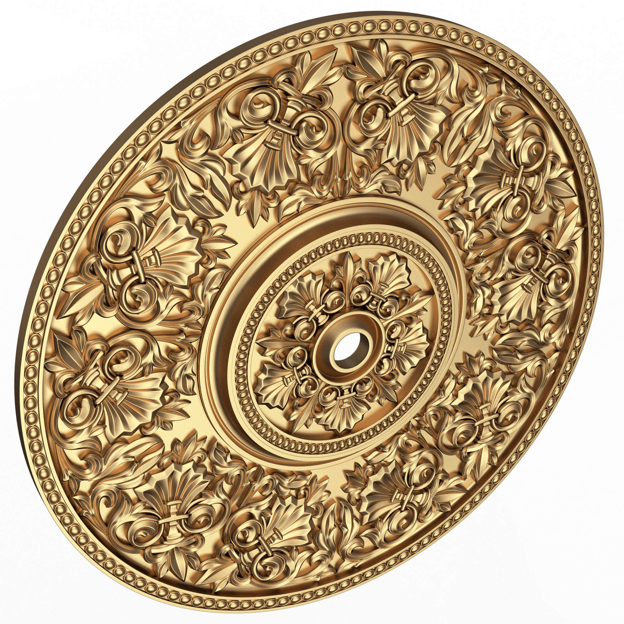 Collection of Ceiling Rosettes 02 - 3D Model by KhaganFX