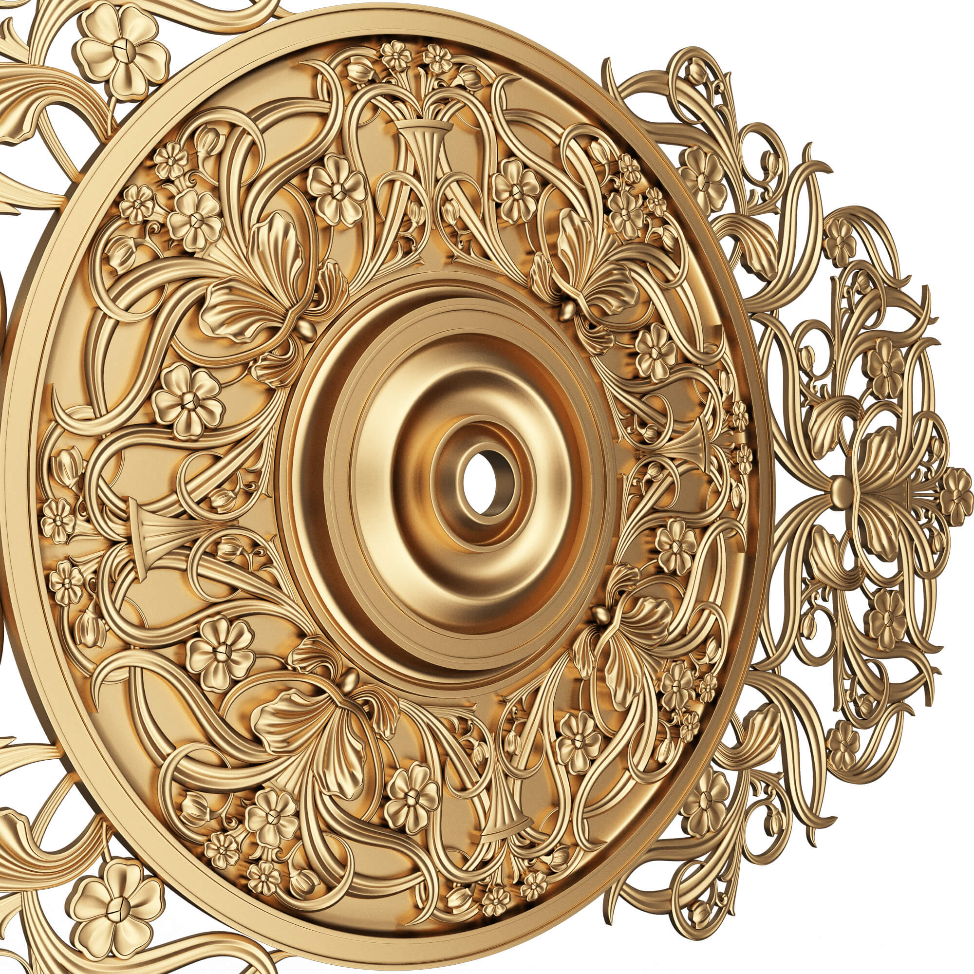 Collection of Ceiling Rosettes 02 - 3D Model by KhaganFX