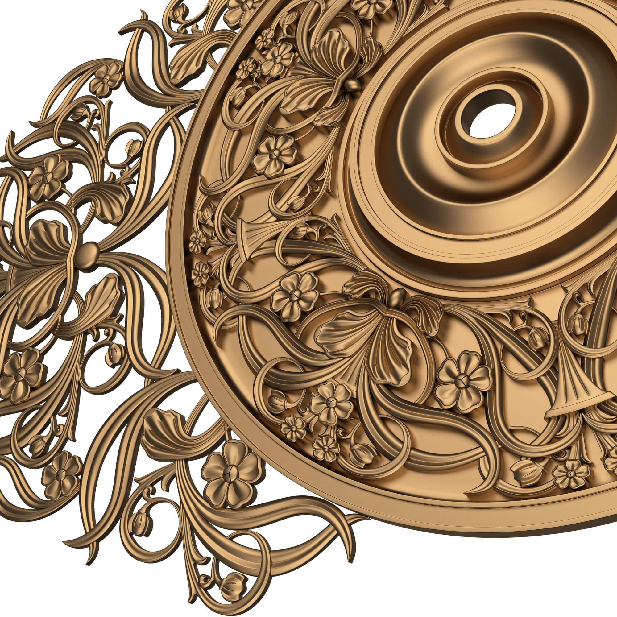 Collection of Ceiling Rosettes 02 - 3D Model by KhaganFX