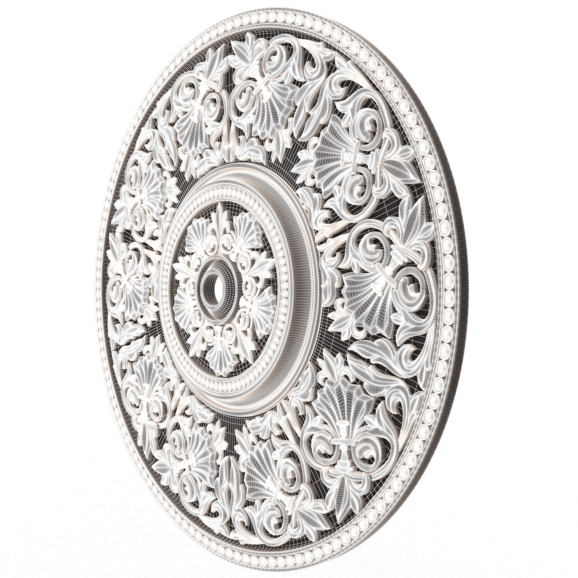 Collection of Ceiling Rosettes 02 - 3D Model by KhaganFX