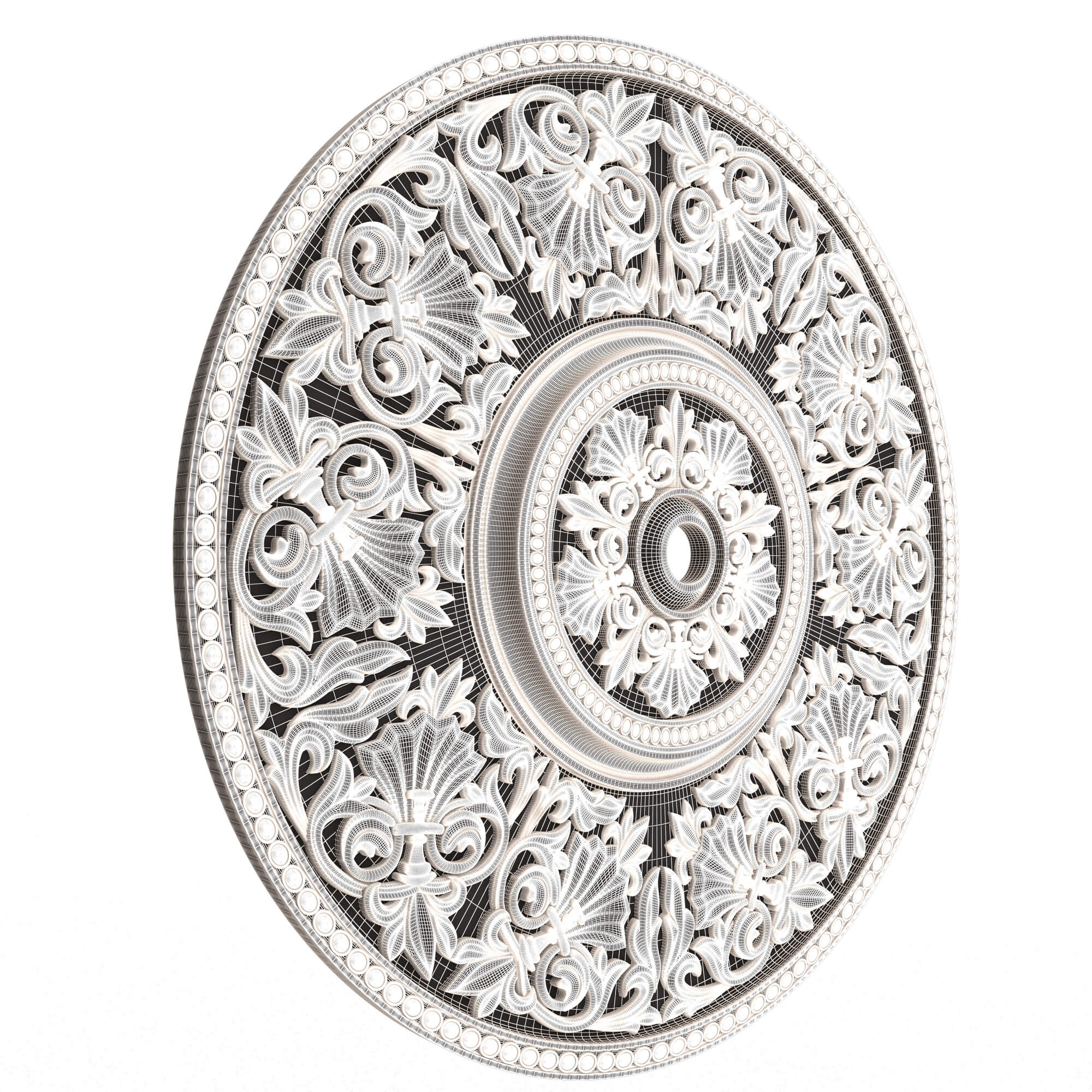 Collection of Ceiling Rosettes 02 - 3D Model by KhaganFX