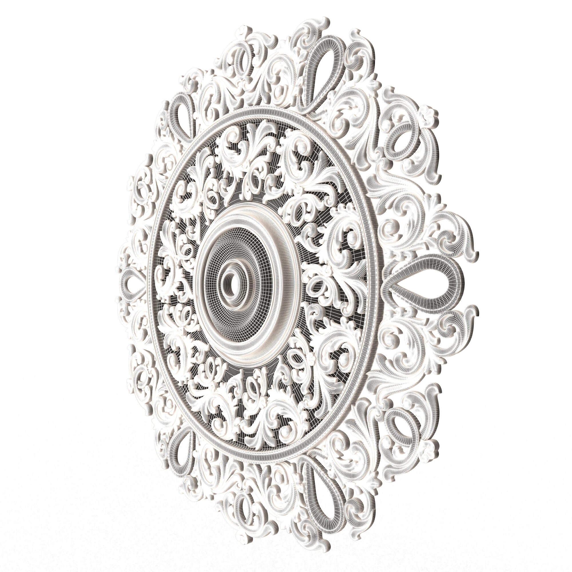 Collection of Ceiling Rosettes 02 - 3D Model by KhaganFX