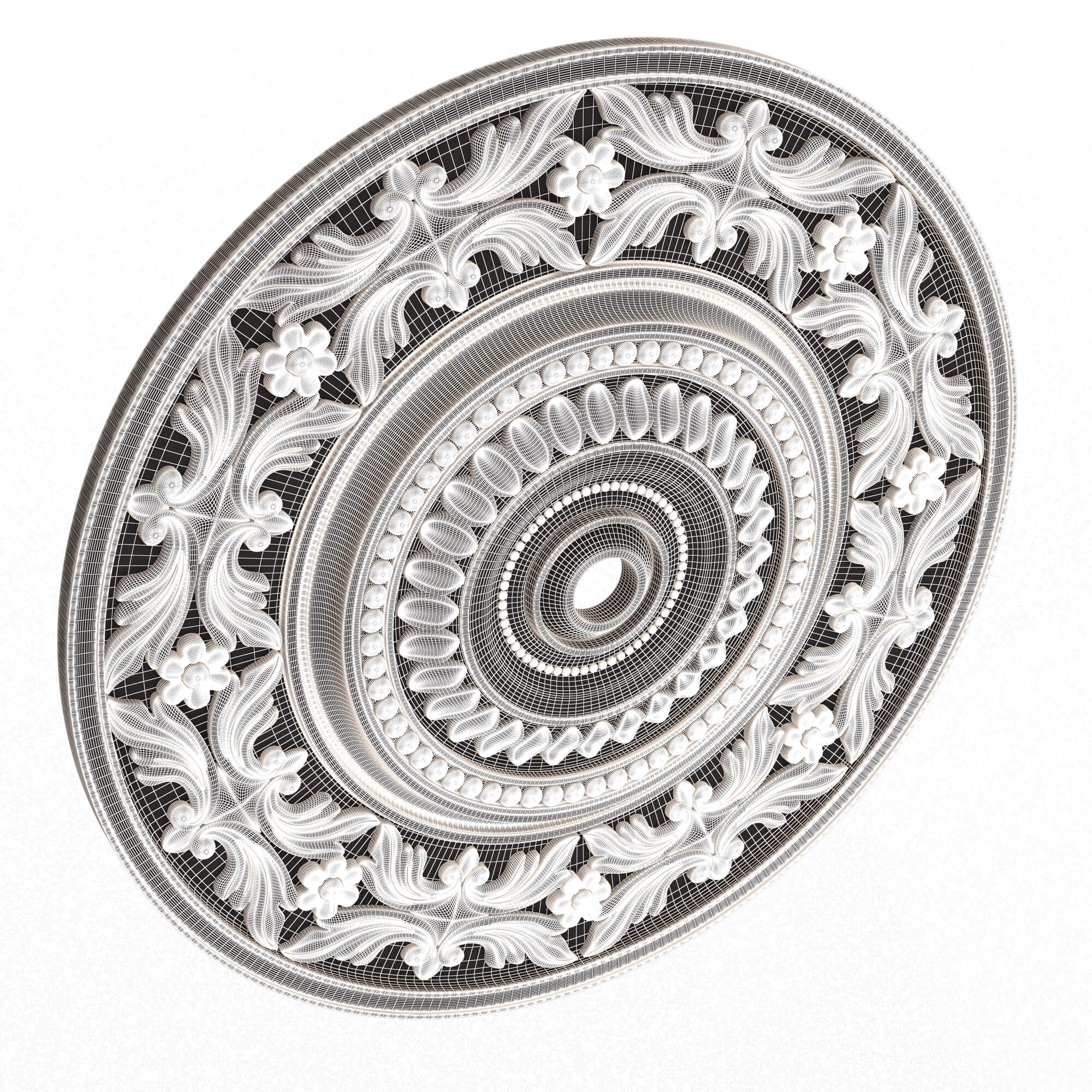 Collection of Ceiling Rosettes 02 - 3D Model by KhaganFX