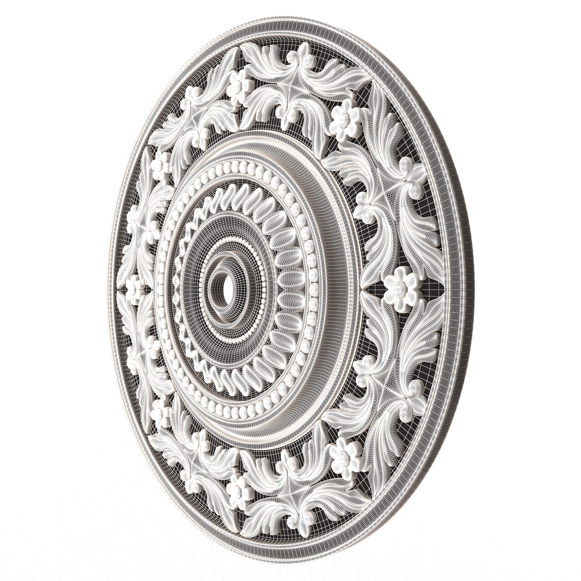 Collection of Ceiling Rosettes 02 - 3D Model by KhaganFX