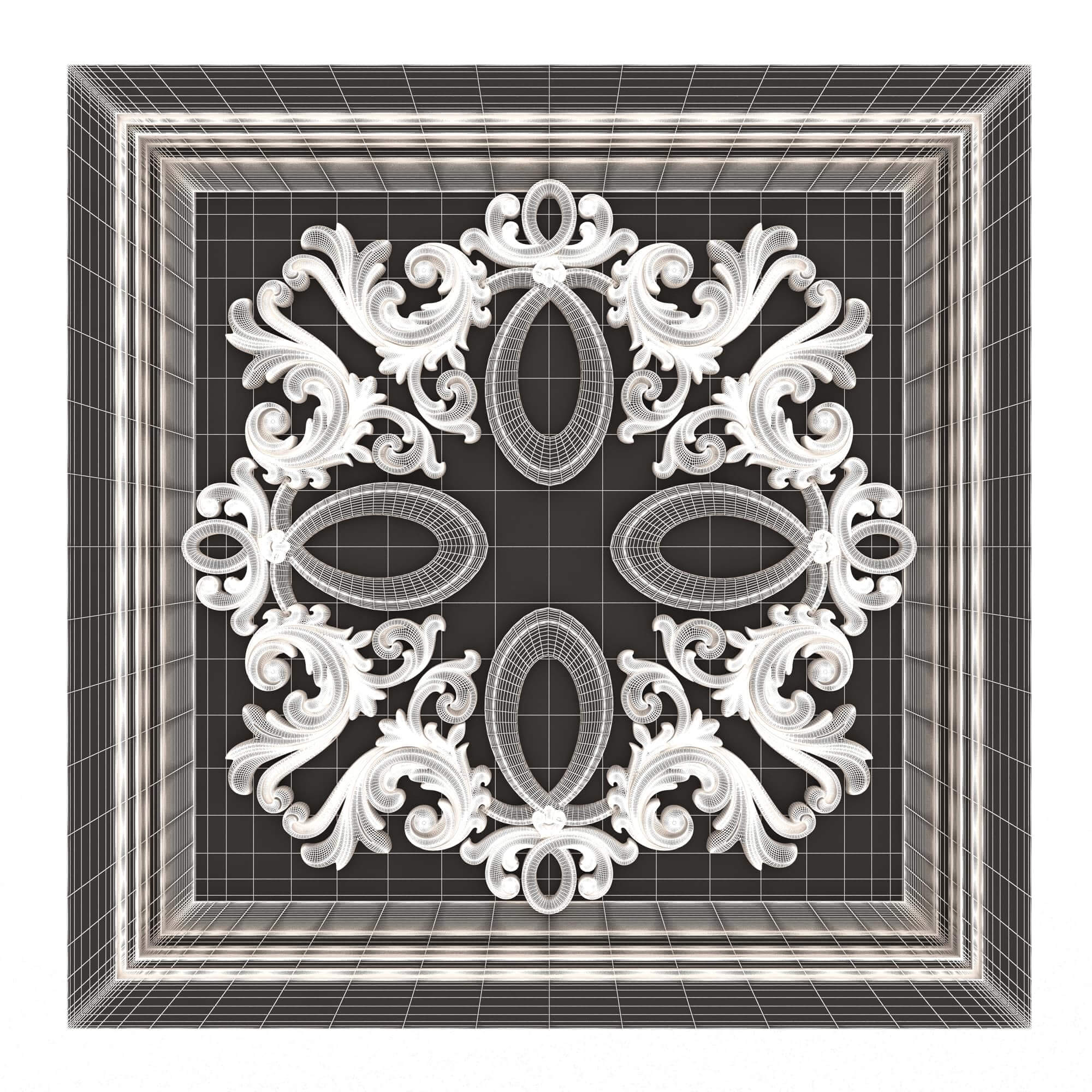 Collection of Ceiling Tiles 02 - 3D Model by KhaganFX