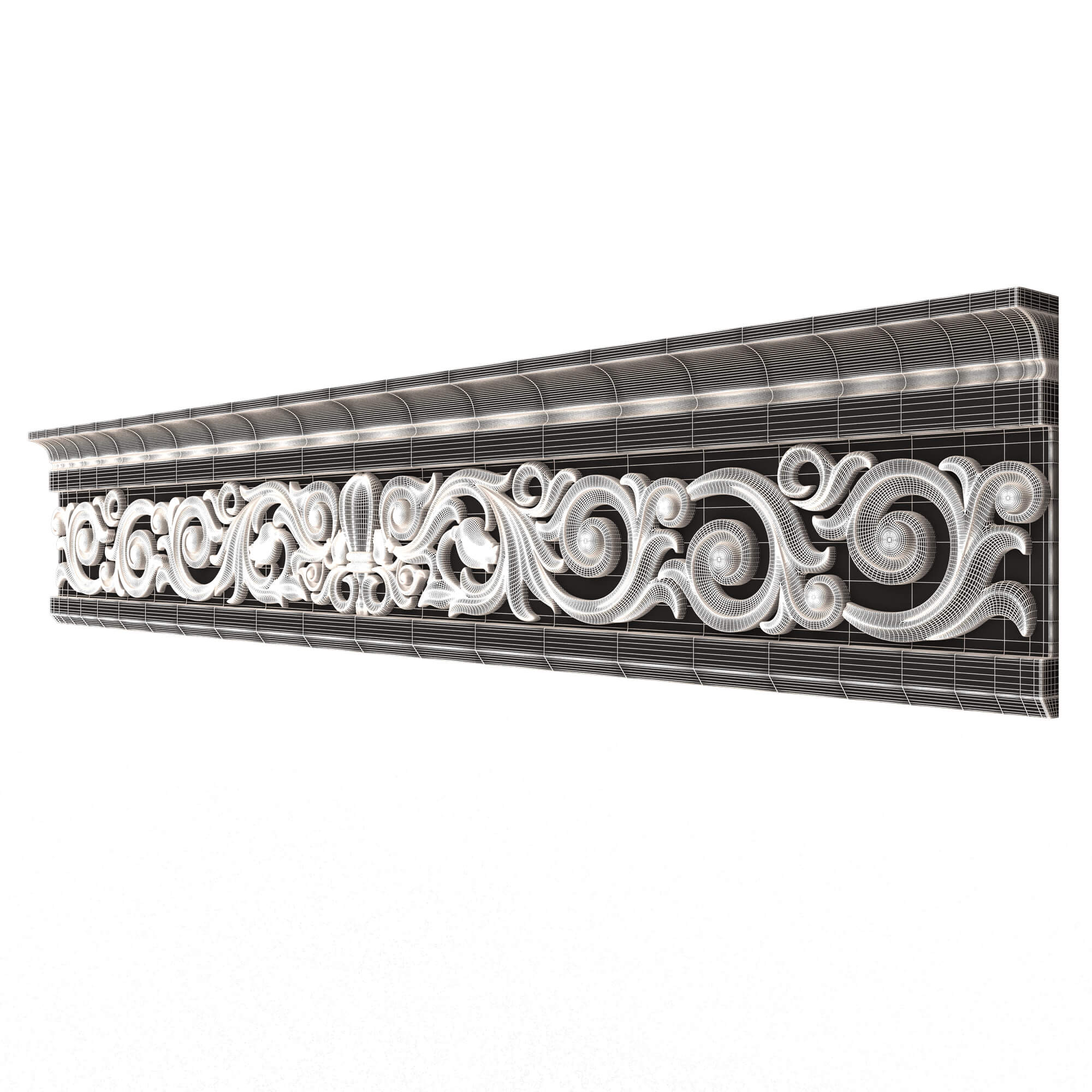 Collection of Cornice Decoration Moldings - 3D Model by KhaganFX