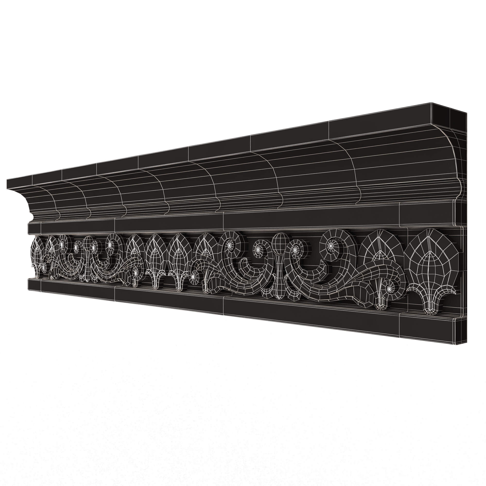 Collection of Cornice Decoration Moldings - 3D Model by KhaganFX