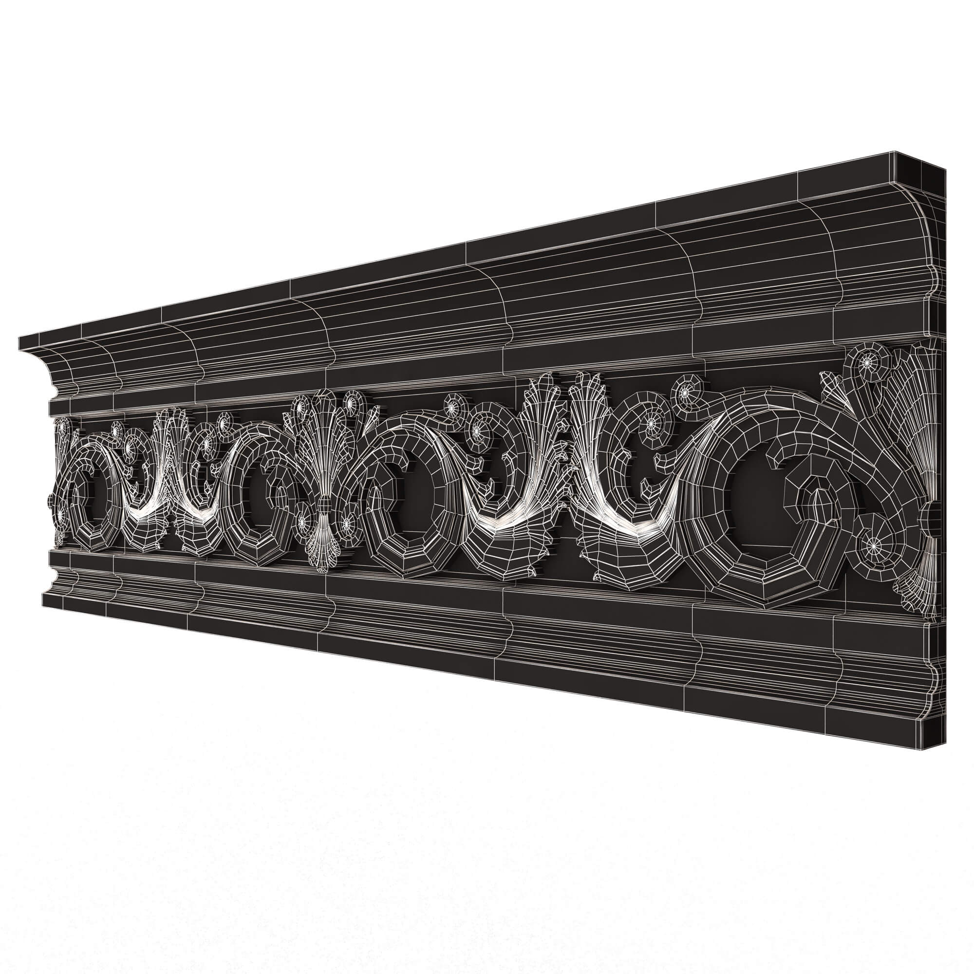 Collection of Cornice Decoration Moldings - 3D Model by KhaganFX