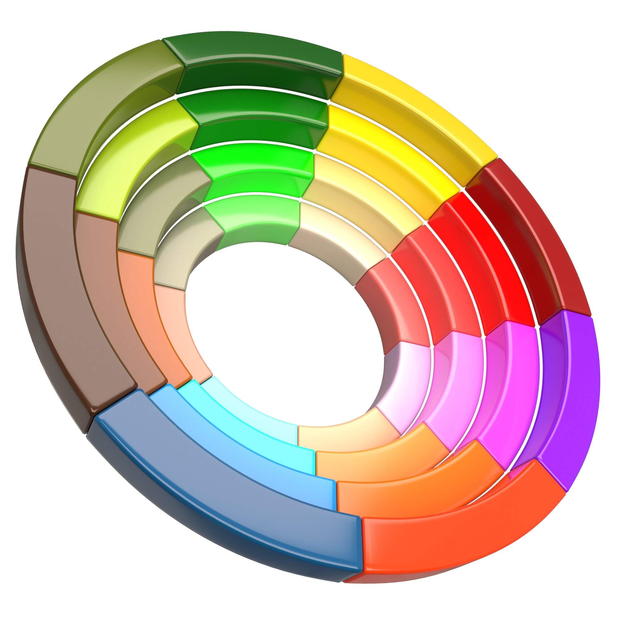 Color Wheel - 3D Model by KhaganFX