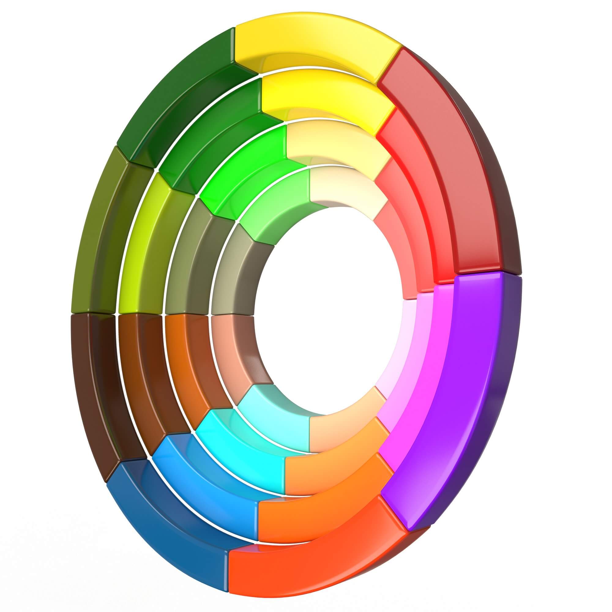 Color Wheel - 3D Model by KhaganFX