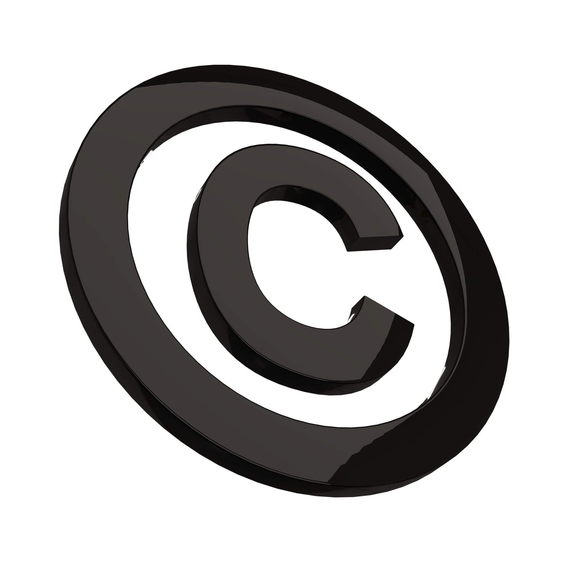 Copyright Icon - 3D Model by KhaganFX