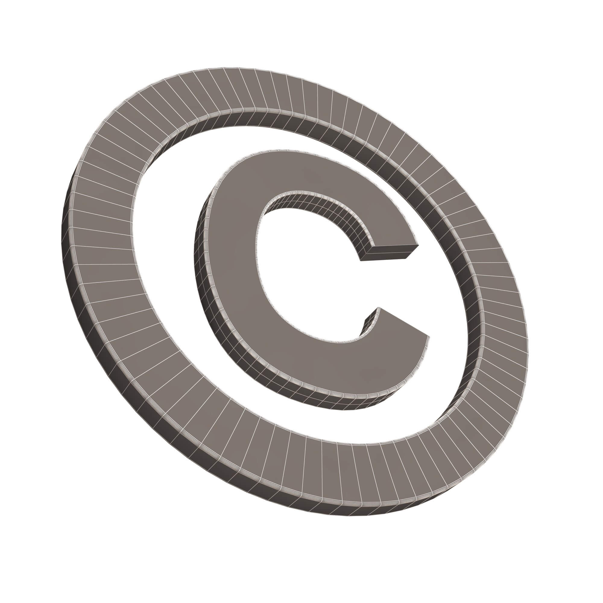 Copyright Icon - 3D Model by KhaganFX
