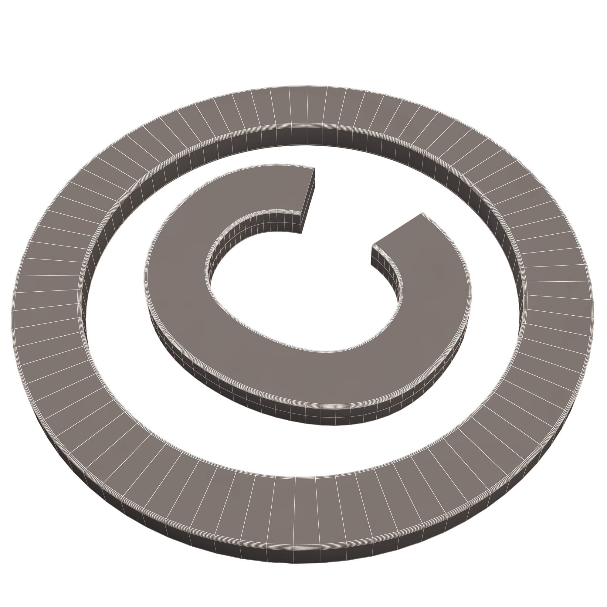 Copyright Icon - 3D Model by KhaganFX