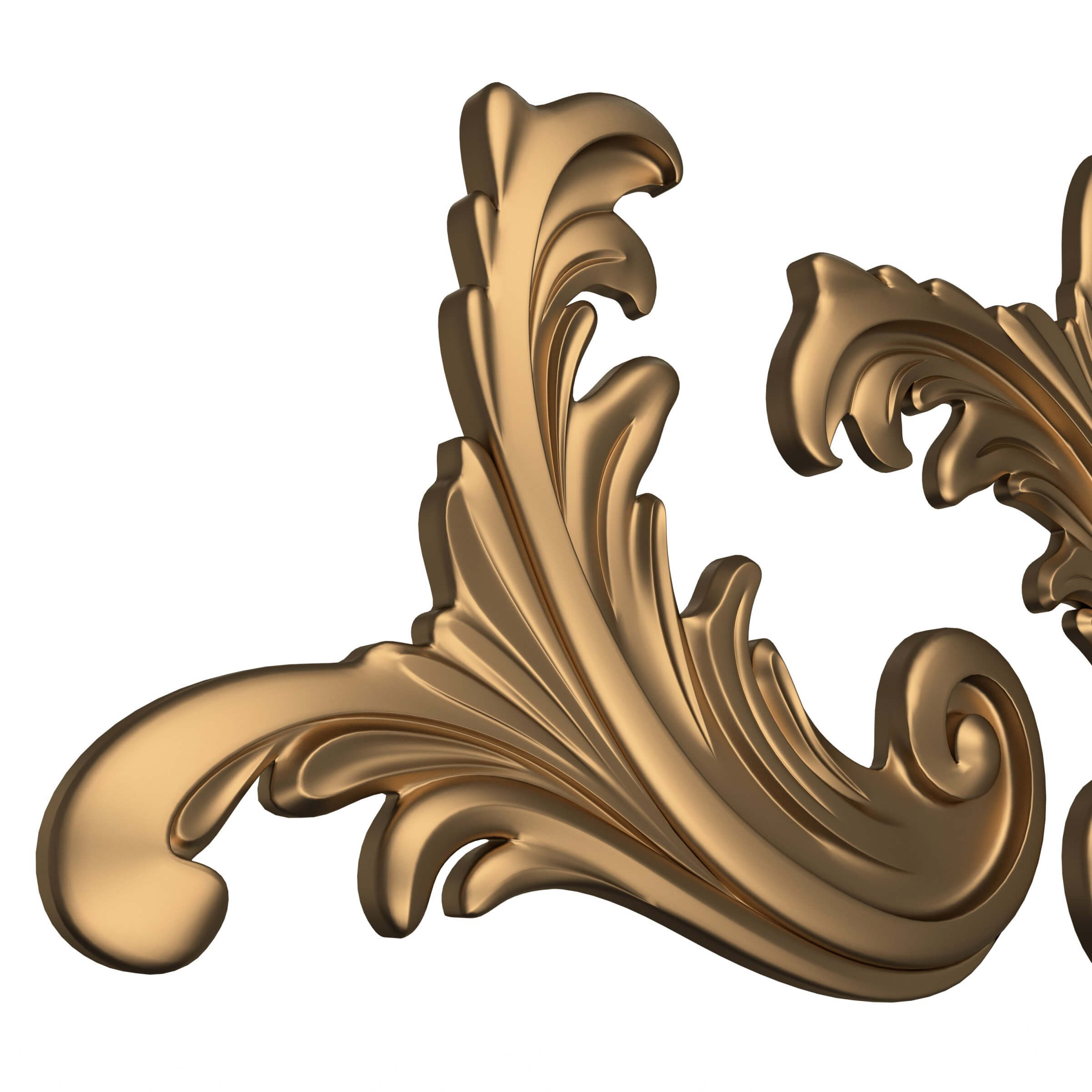 Corner Carved Plaster Molding Decoration 07 - 3D Model by KhaganFX