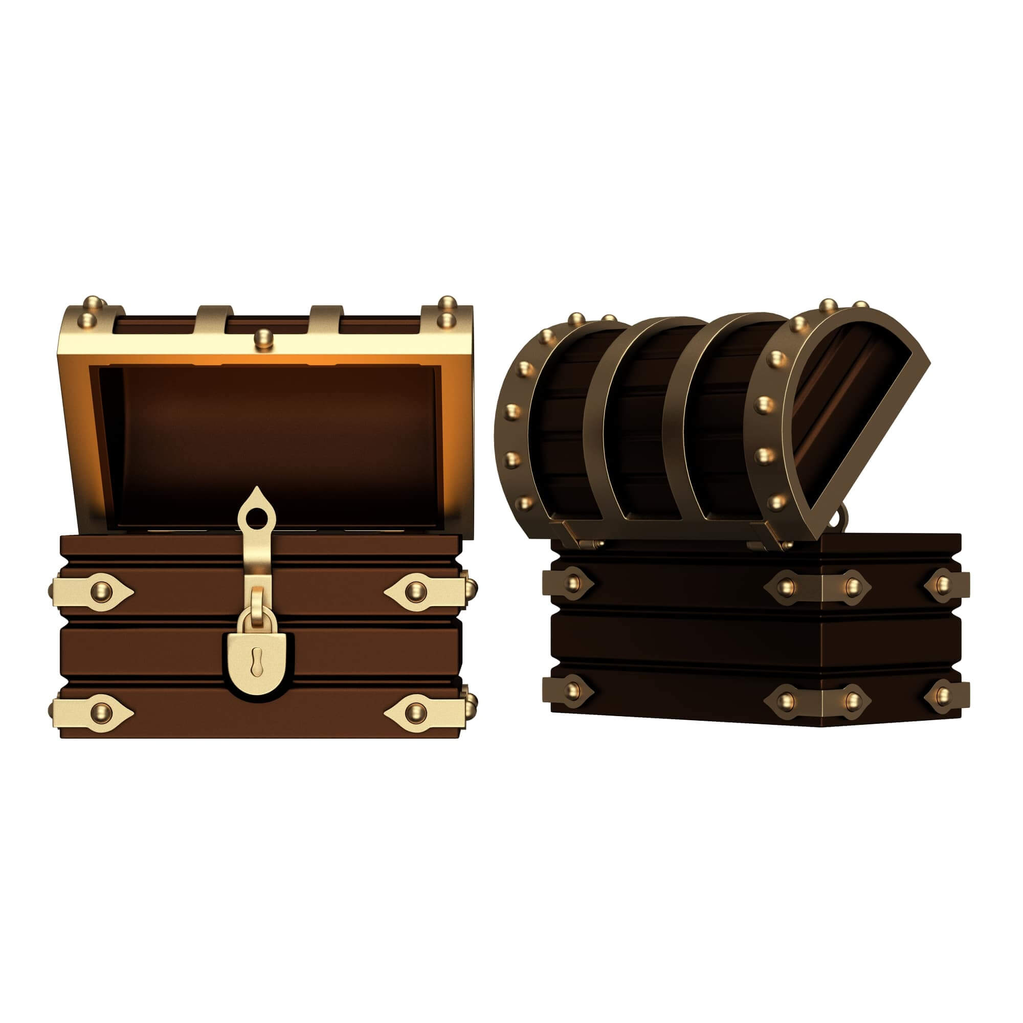 Crate Barrel and Chest Treasure Collection - 3D Model by KhaganFX