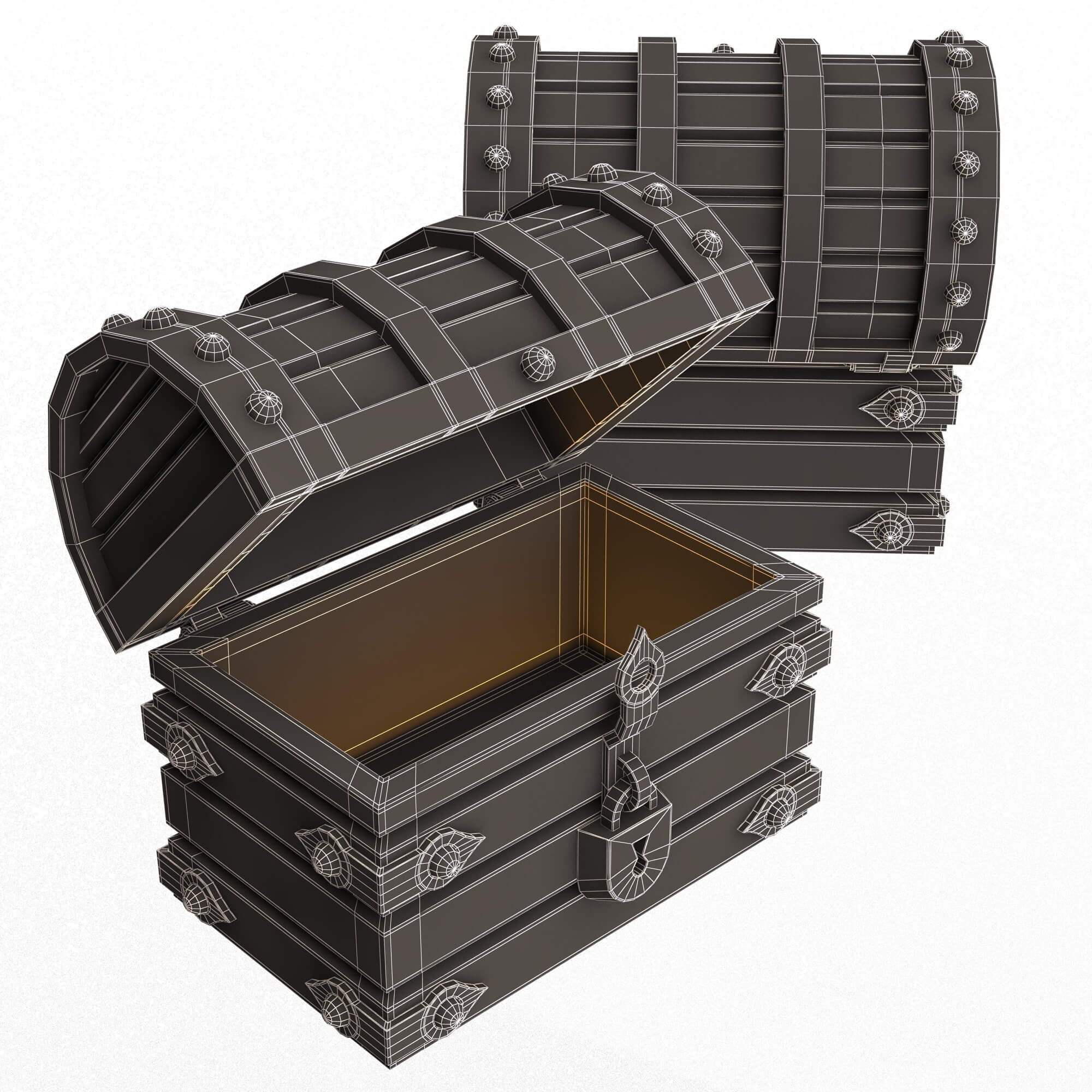 Crate Barrel and Chest Treasure Collection - 3D Model by KhaganFX