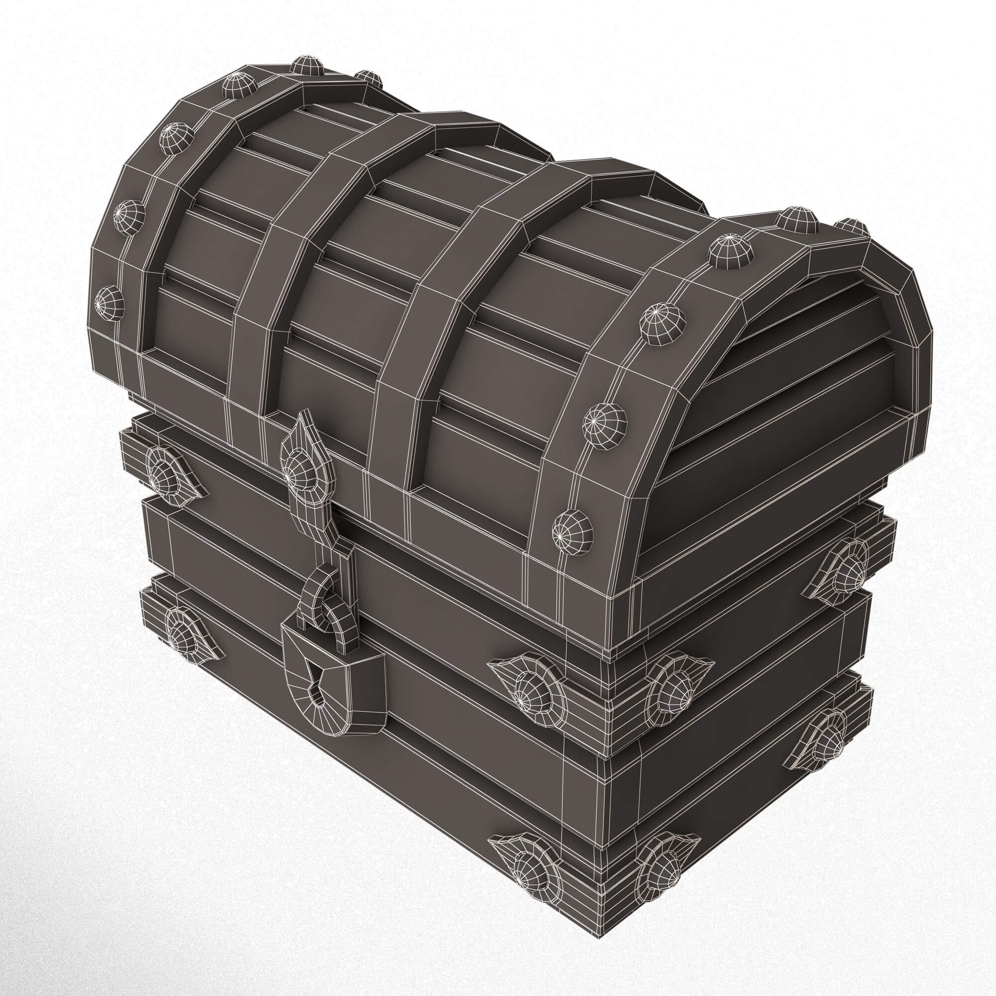 Crate Barrel and Chest Treasure Collection - 3D Model by KhaganFX