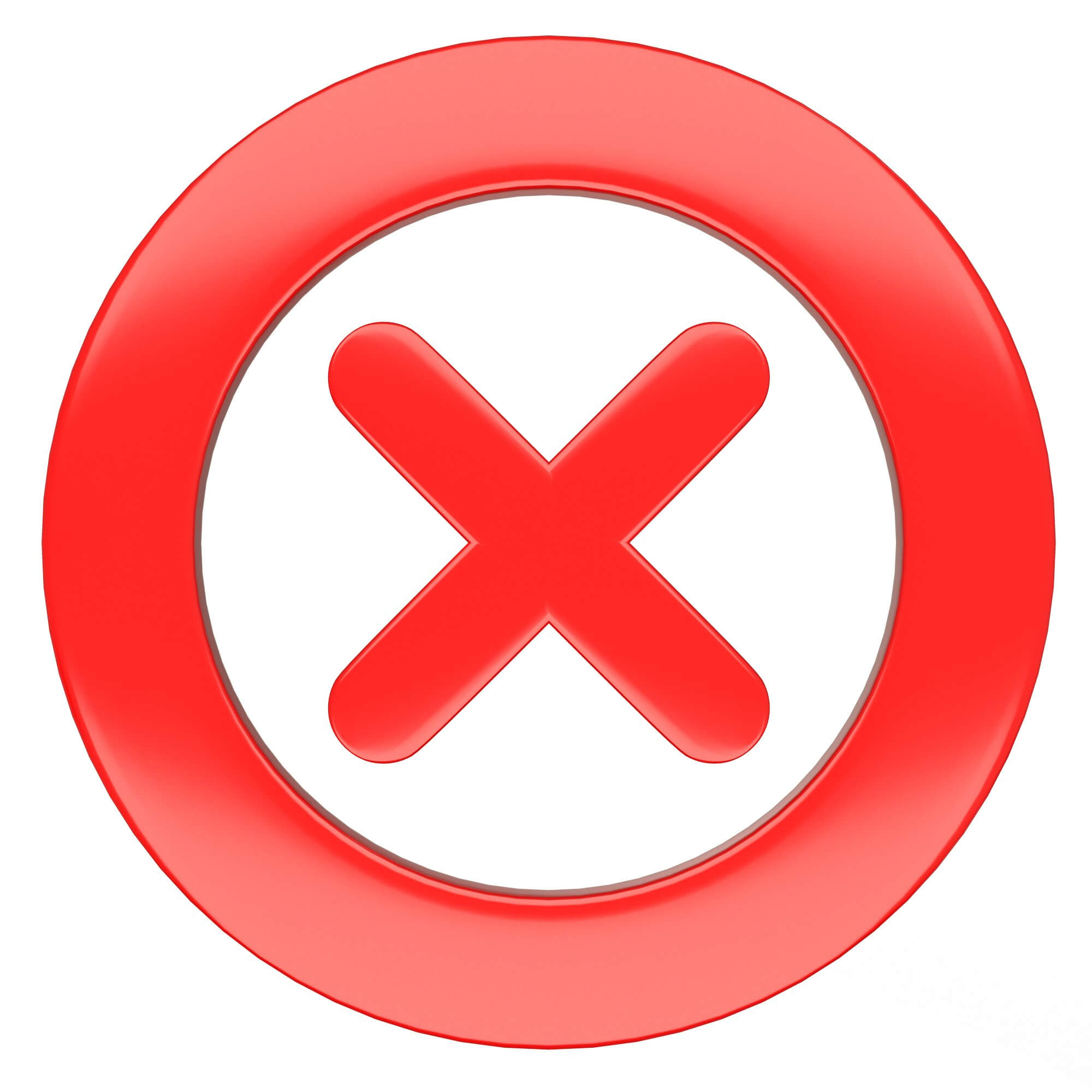 Cross Mark Symbol Icon - 3D Model by KhaganFX