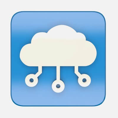 Digital Cloud Icon - 3D Model by KhaganFX