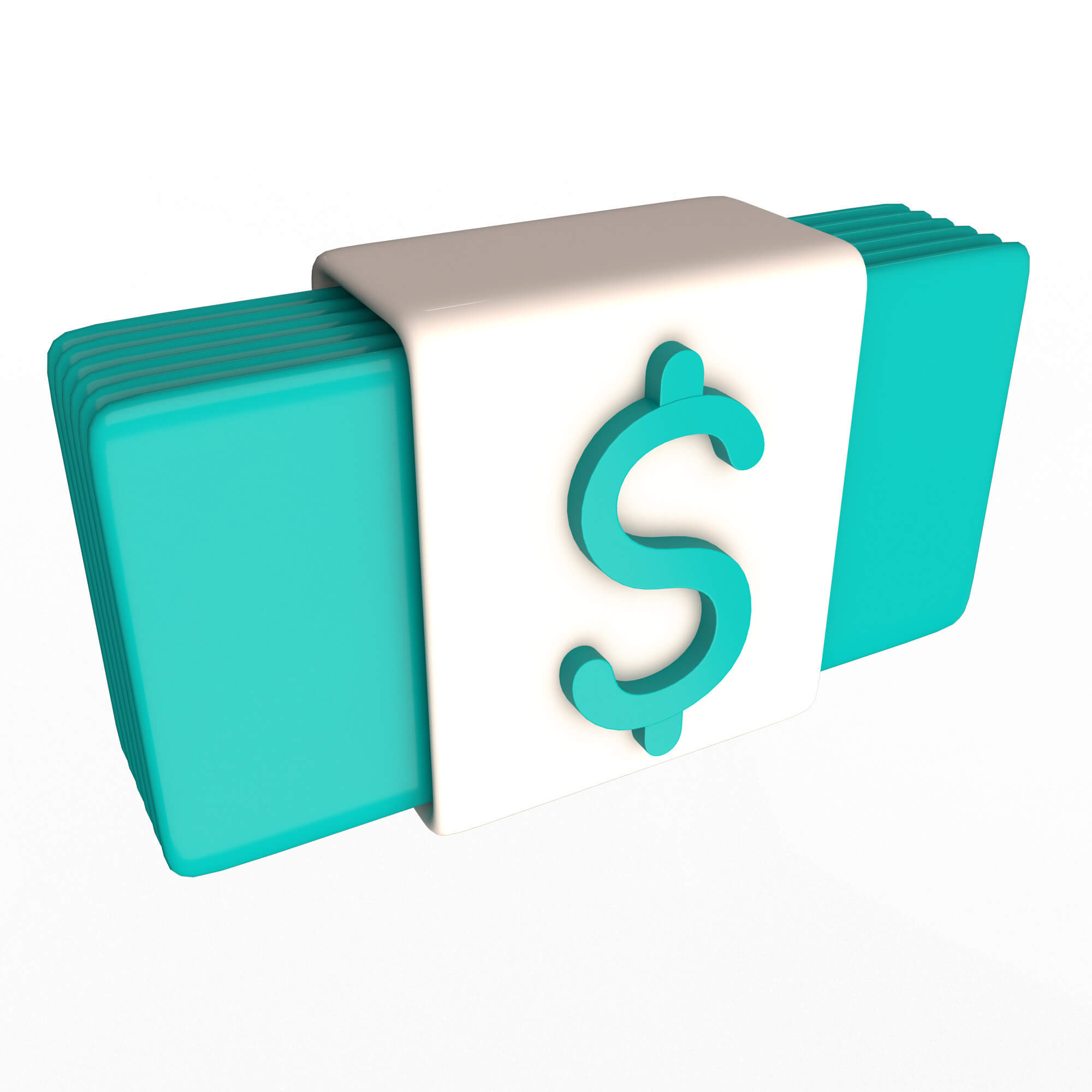 Dollar Banknote Cartoon - 3D Model by KhaganFX