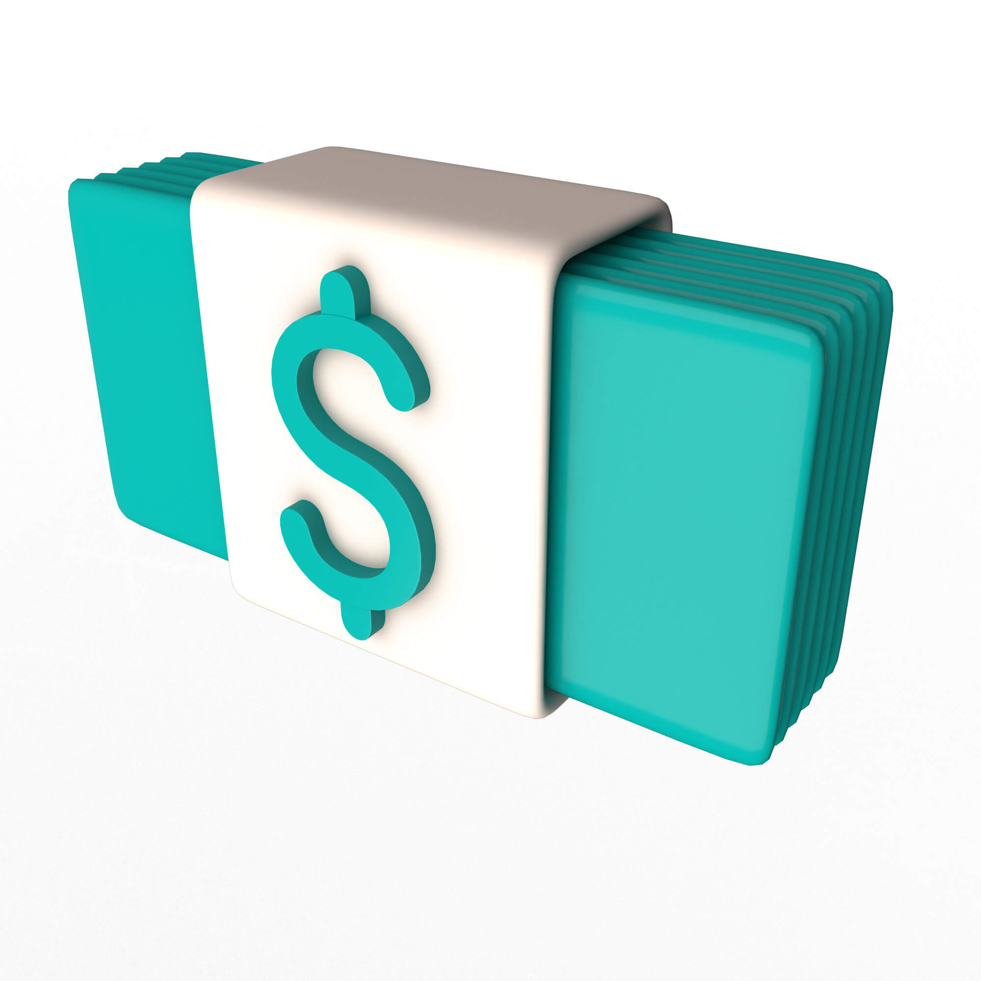 Dollar Banknote Cartoon - 3D Model by KhaganFX