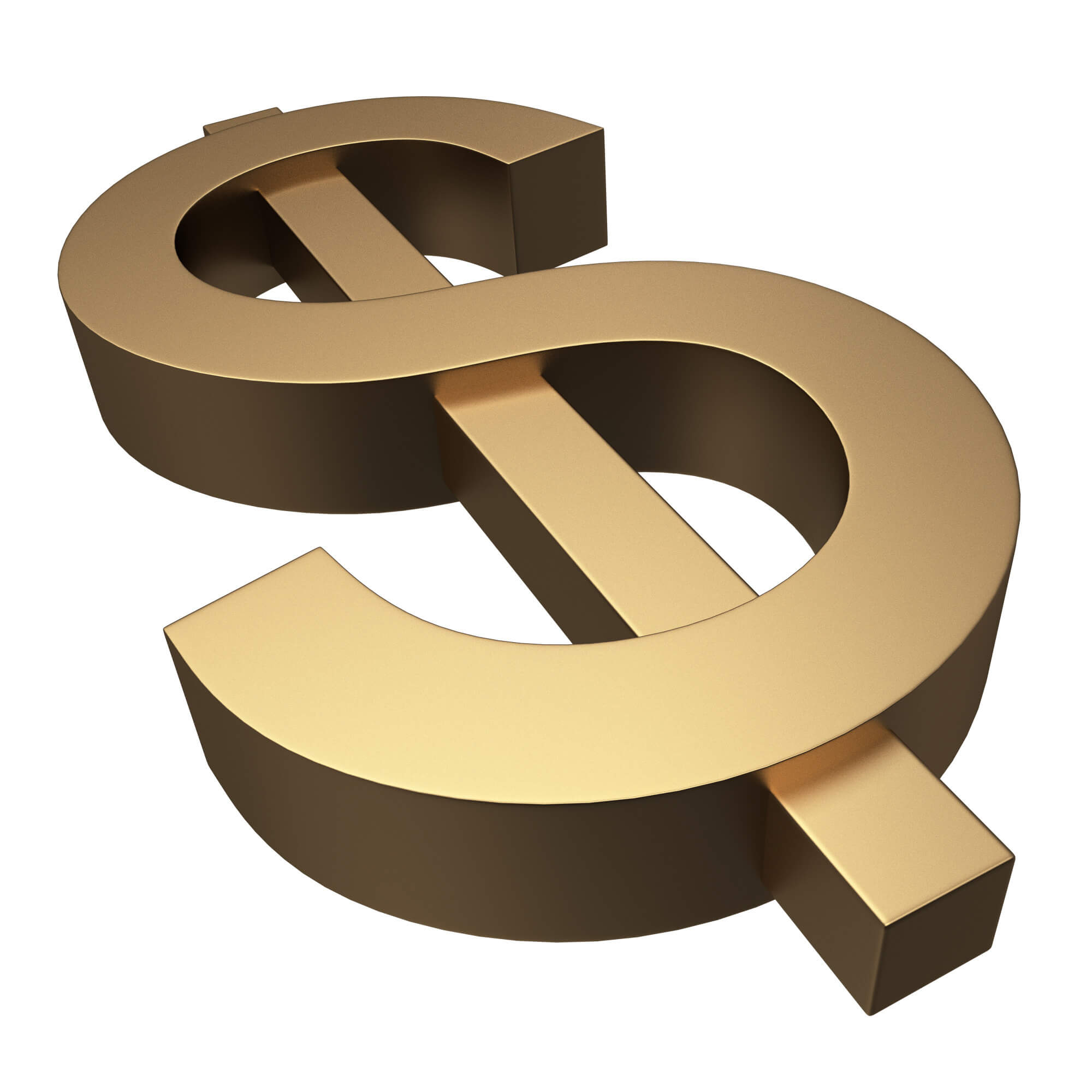 Dollar Symbol and Graphs Collection - 3D Model by KhaganFX