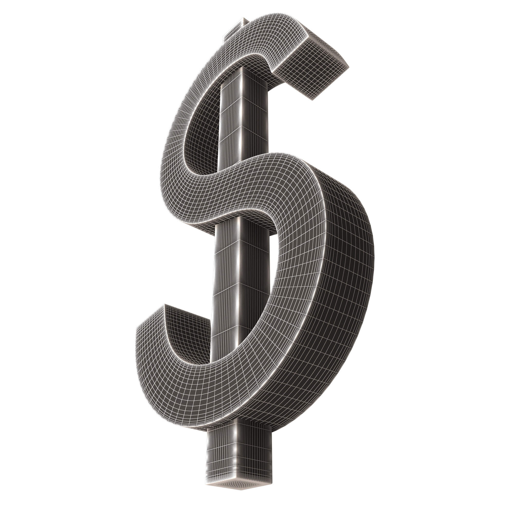 Dollar Symbol and Graphs Collection - 3D Model by KhaganFX