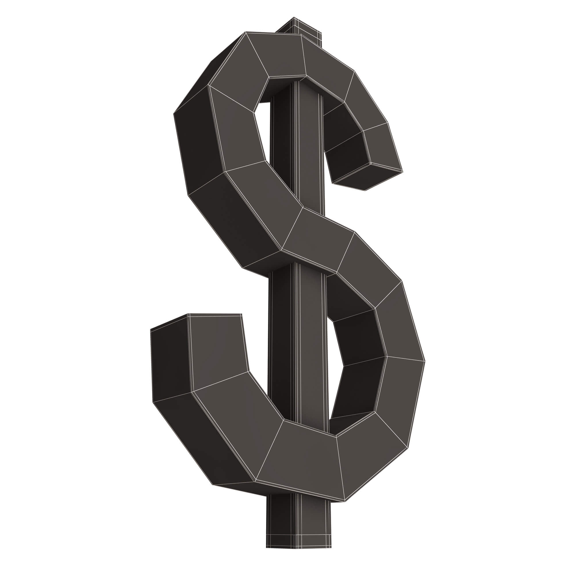 Dollar Symbol and Graphs Collection - 3D Model by KhaganFX